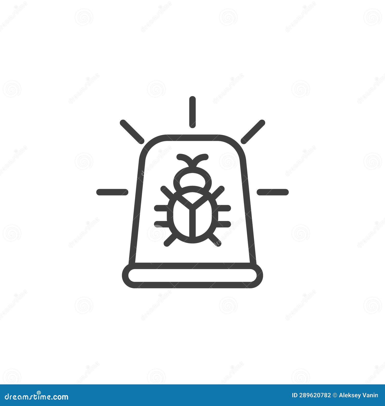 Threat Detection line icon stock illustration. Illustration of graphics ...