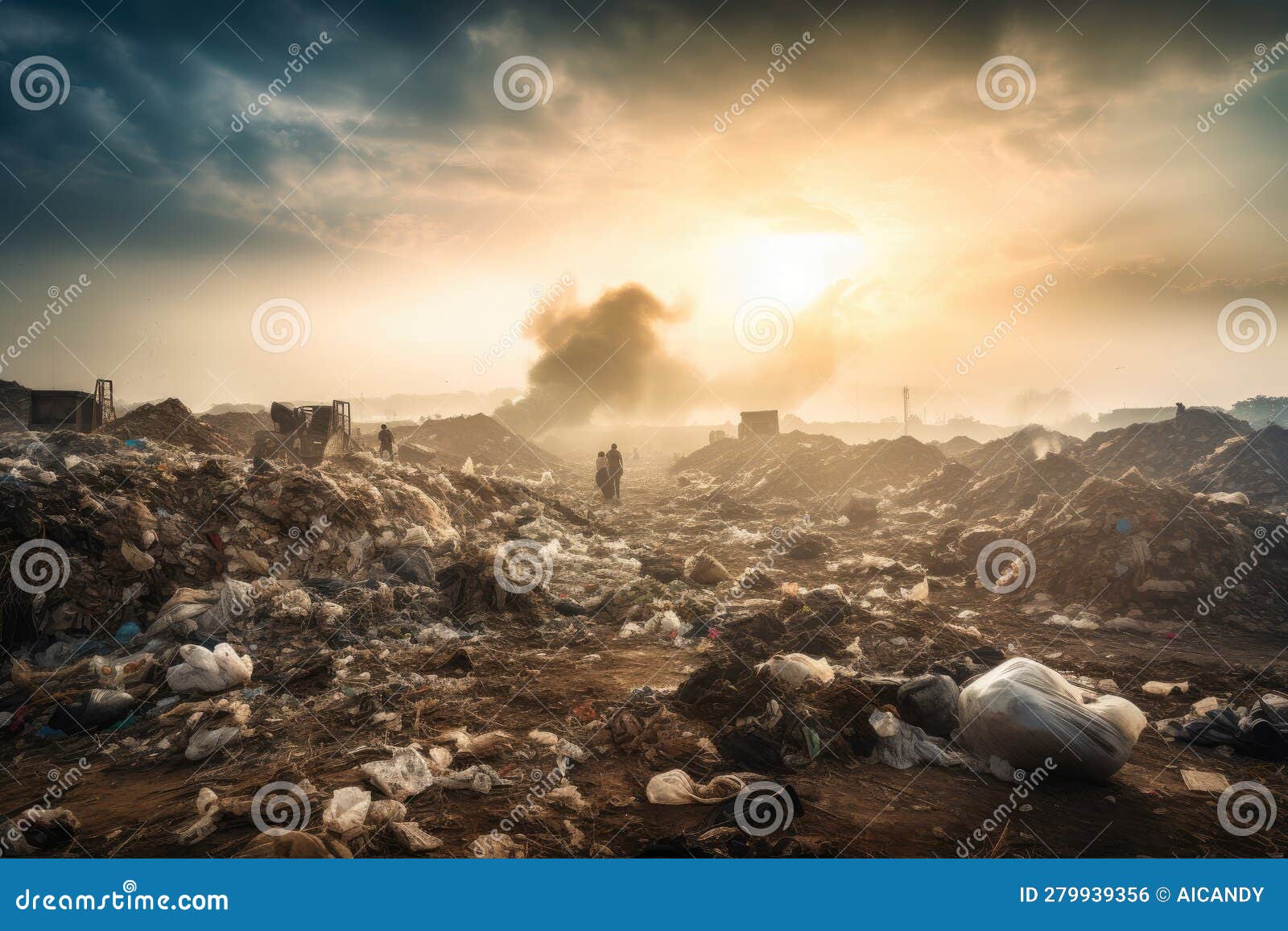 The Threat of Over-Consumption on the Environment Stock Illustration ...