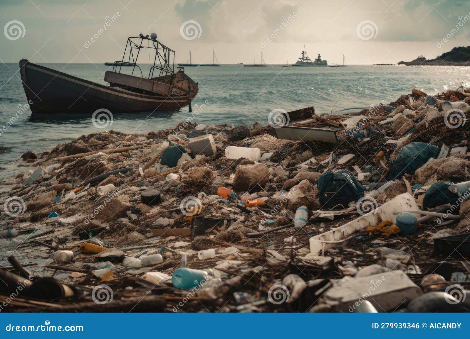The Threat of Over-Consumption on the Environment Stock Illustration ...