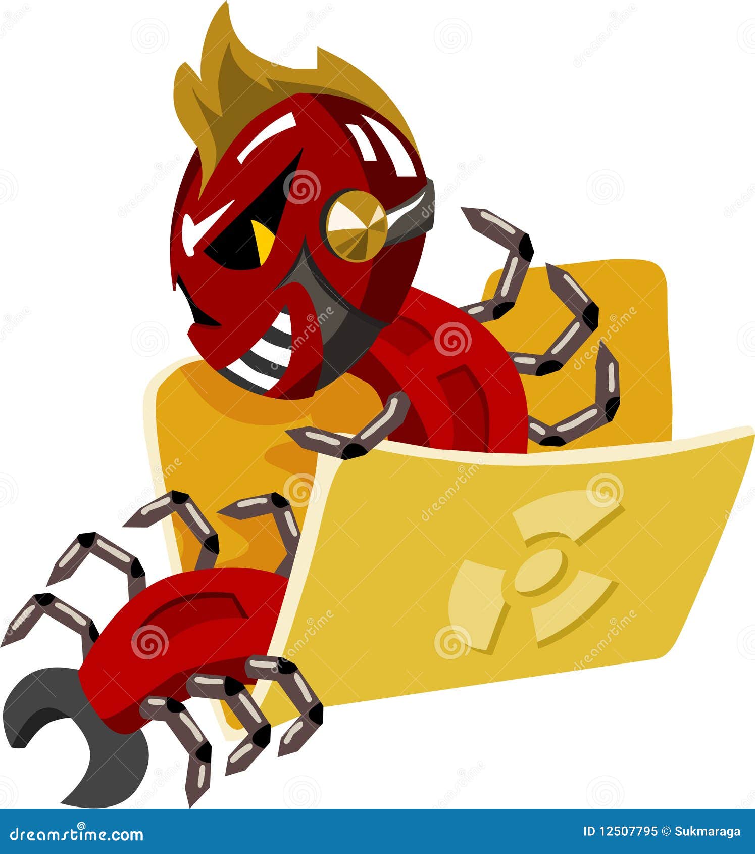 Virus Computer. Demon. Phantom. Alien. Predator. Stock Image ...