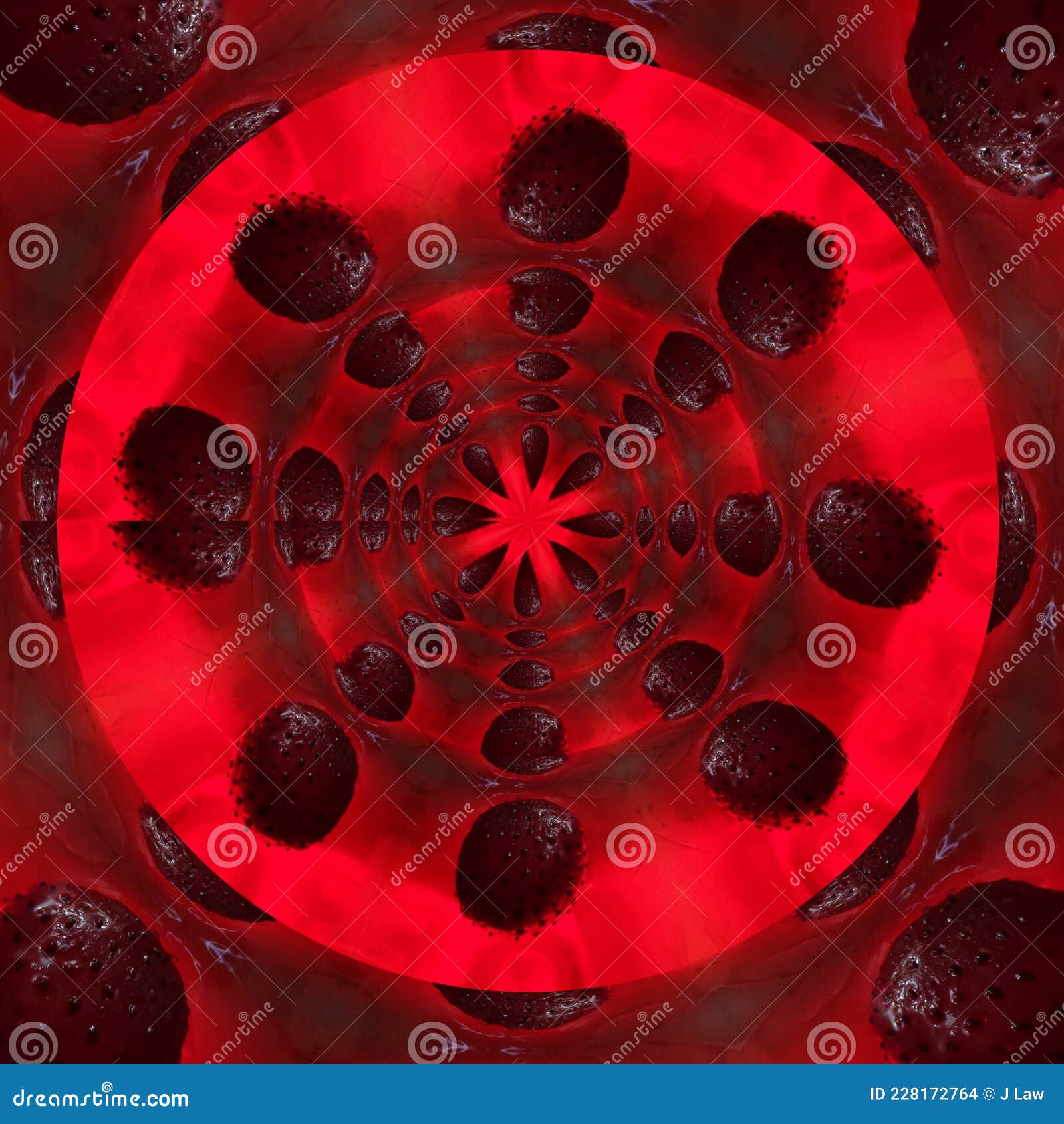 Threatening Delta Coronavirus Cv19 Shape Red and Black Stock ...