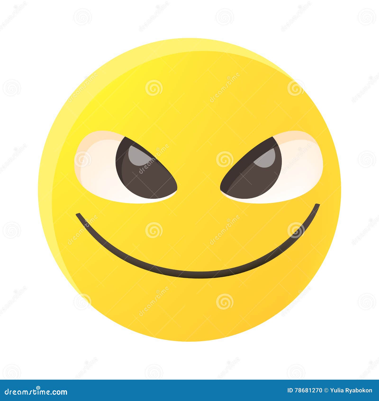 Threatening Emoticon Icon, Cartoon Style Stock Vector - Illustration of ...