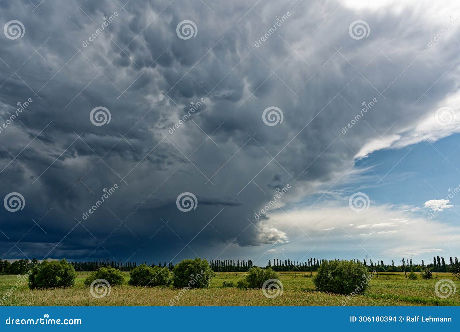 Threatening thundercloud stock photo. Image of storm - 306180394