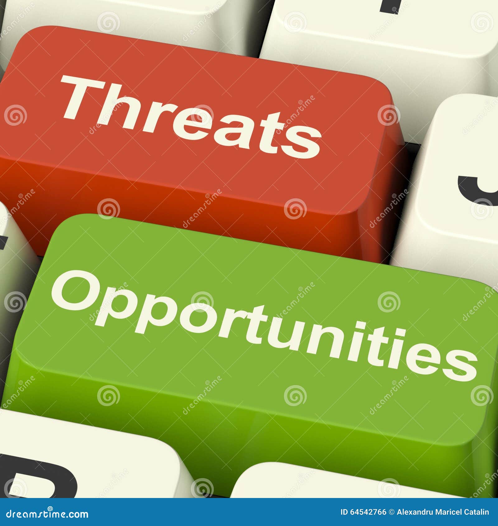 Threats and Opportunities Computer Keys Showing Business Risks O Stock ... Threats and Opportunities Computer Keys Showing Business Risks O Stock ...