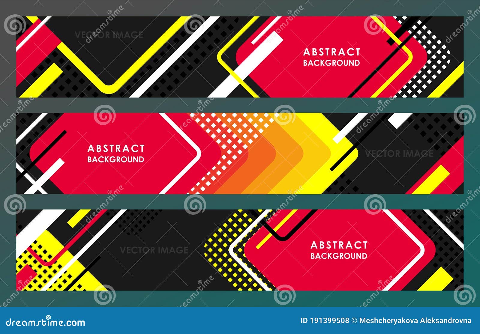 THREE ABSTRACT BLACK BACKGROUNDS with BRIGHT ELEMENTS Stock ...