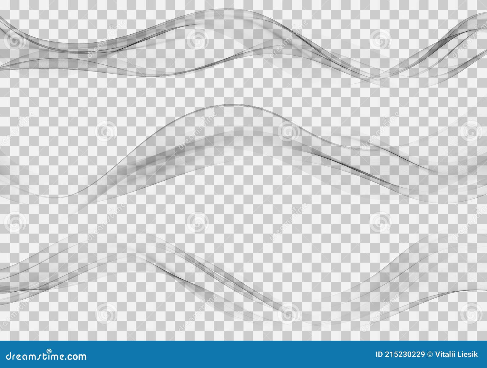 Three Abstract Swoosh Smooth Border Line Background. Vector ...