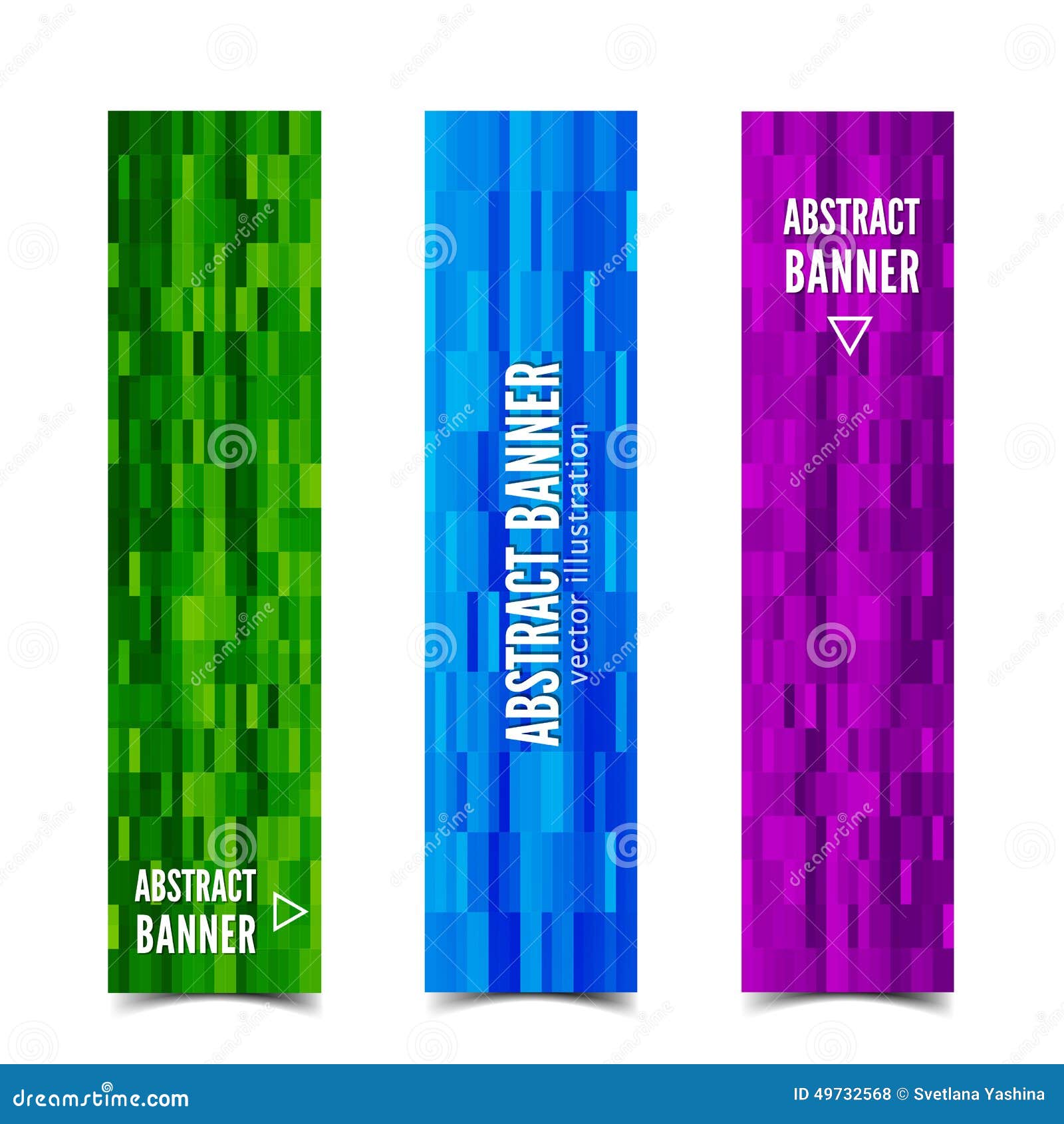 Three Abstract Vector Banner Stock Vector - Illustration of background ...