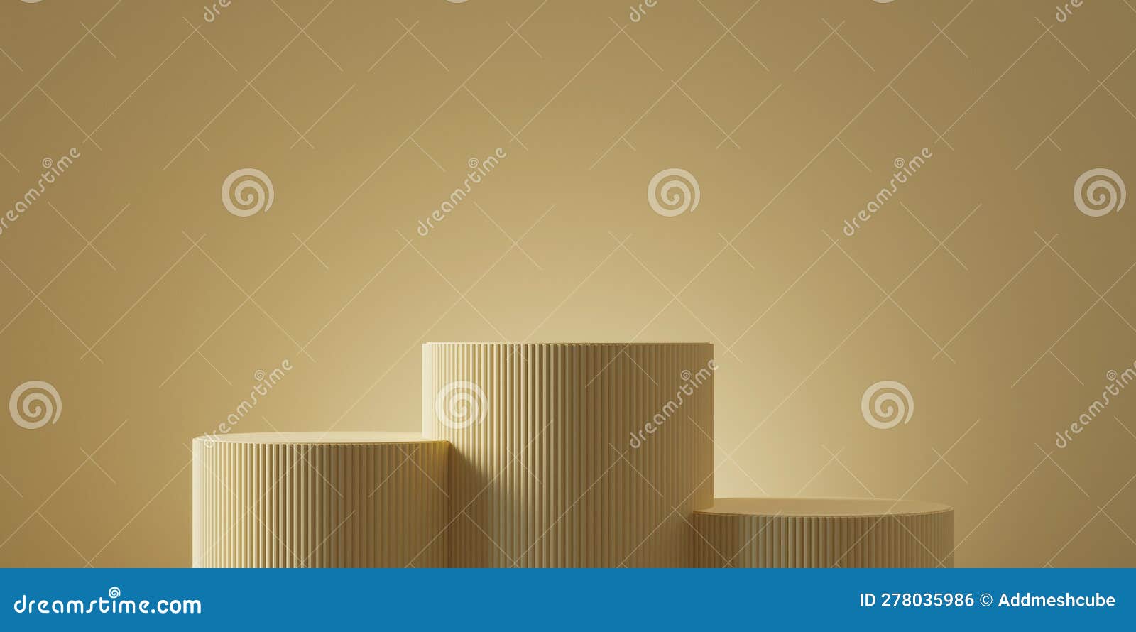 Three Abstract Yellow Colored Product Presentation Backgrounds. 3d ...