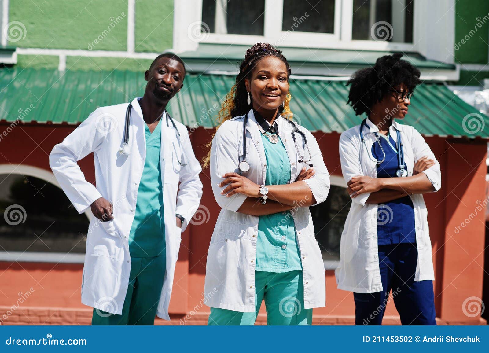 Three African American Group Doctors. Stock Photo - Image of africa ... Three African American Group Doctors. Stock Photo - Image of africa ...