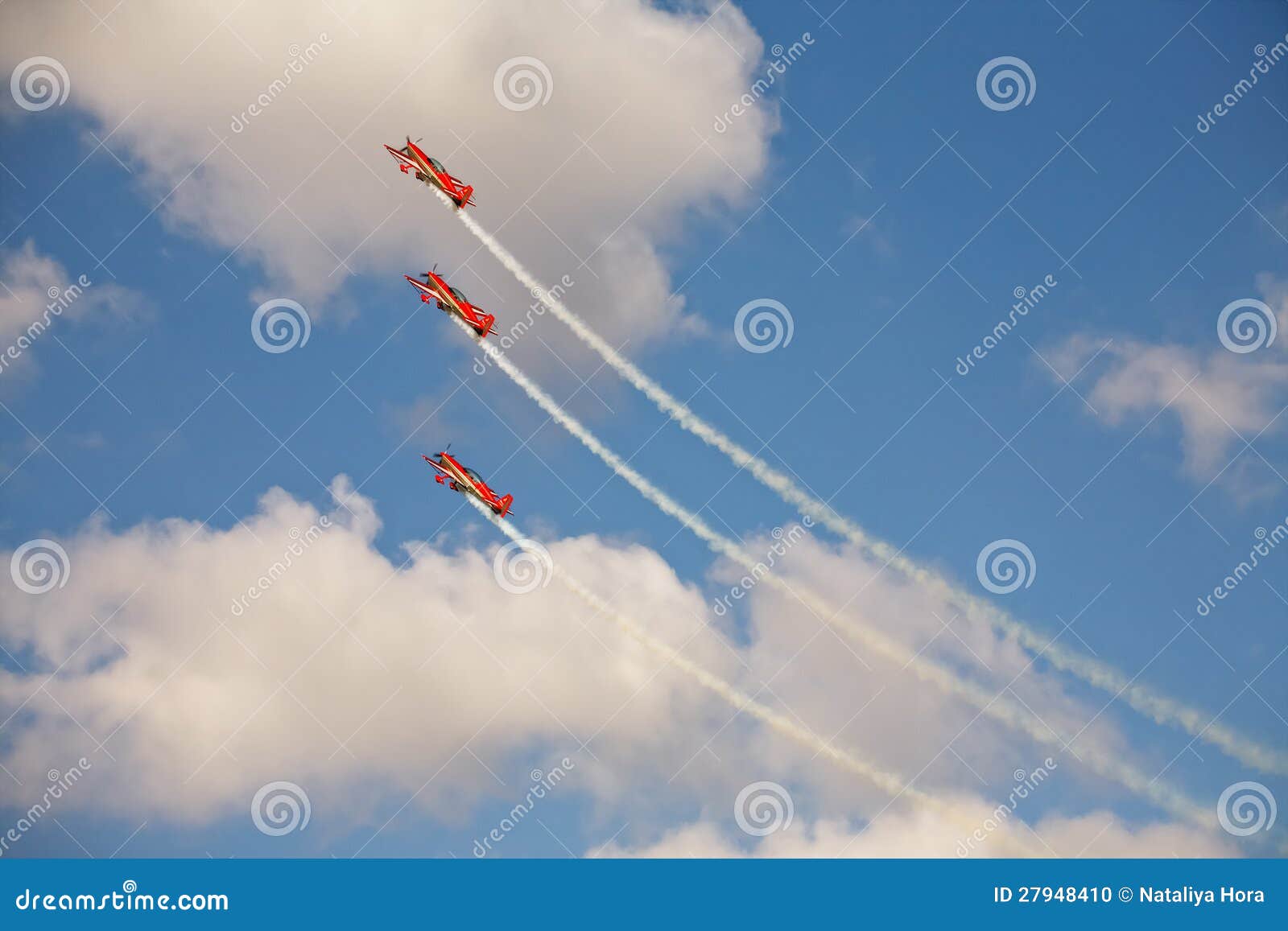 Three Airplanes in Formation on Airshow Editorial Image - Image of ...