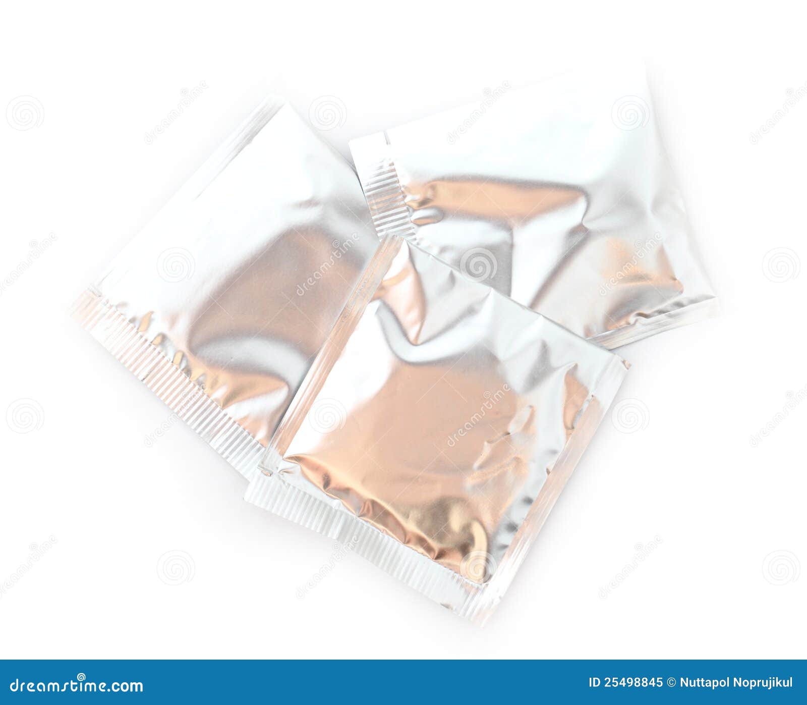Three Aluminum Foil Bag Packages Stock Image - Image of milk, coffee ...