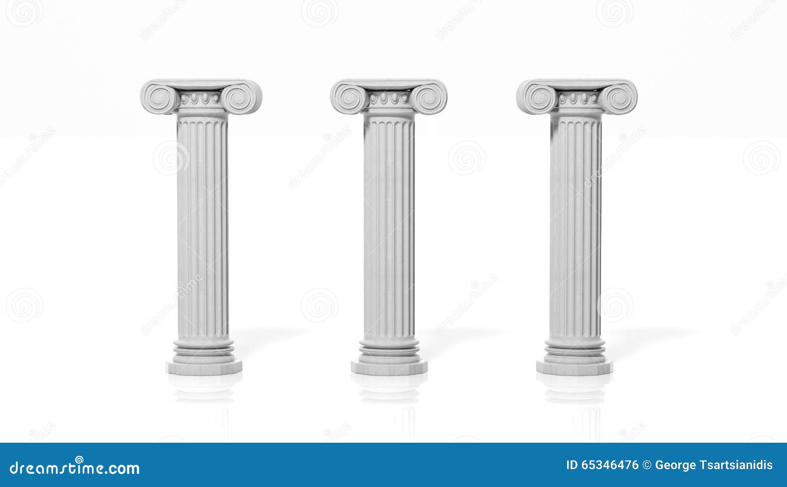 Set Of Ancient Pillars. Cartoon Icon Design Template With Various ...