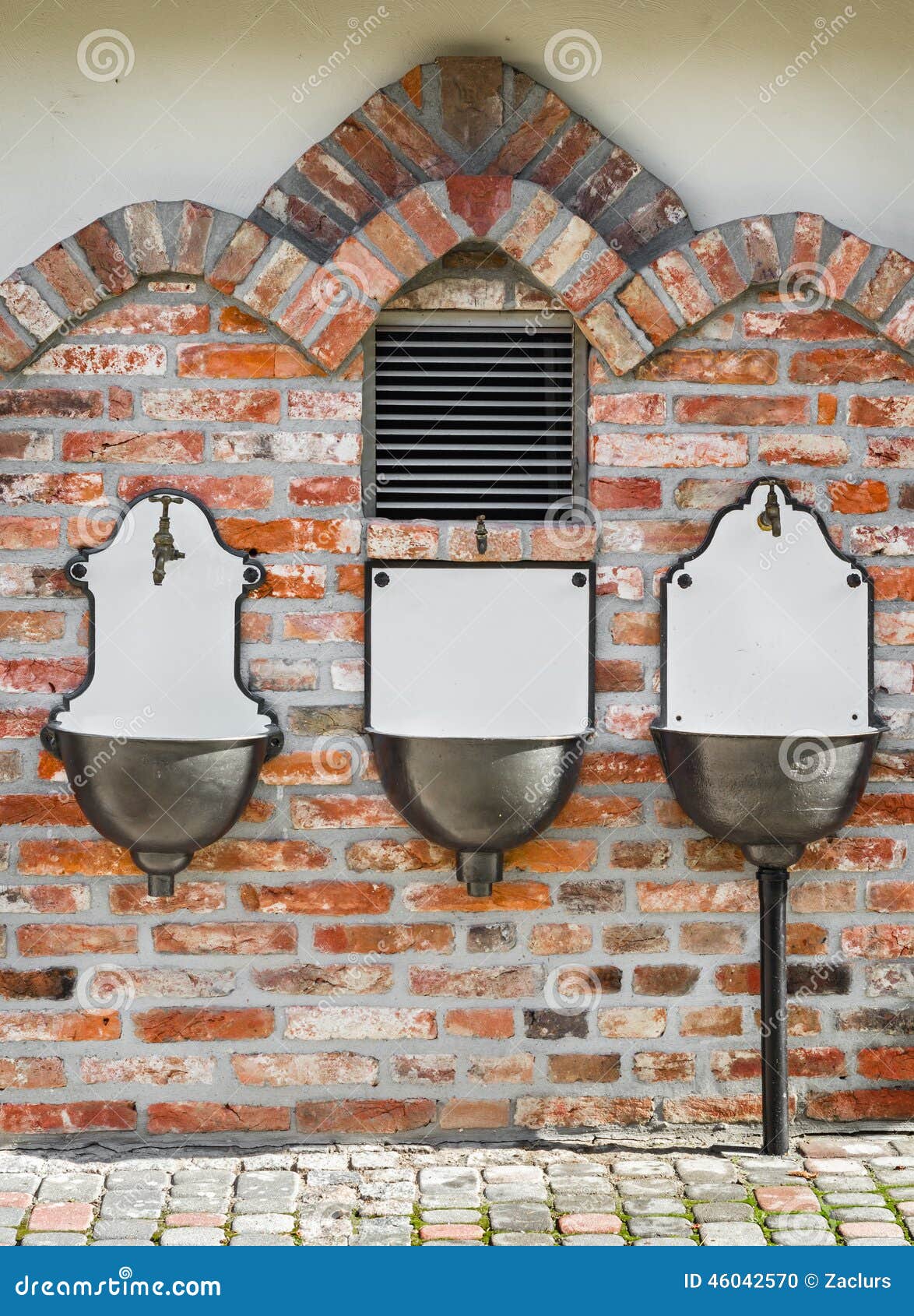 Three ancient wash basin stock photo. Image of home, marble - 46042570