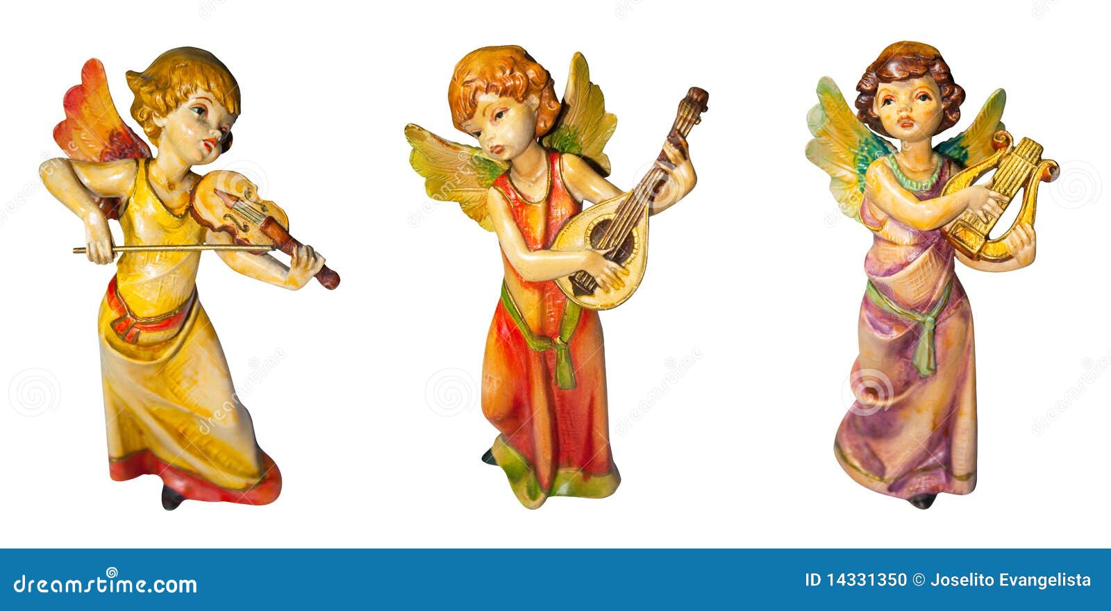 Three angels stock illustration. Illustration of angels - 14331350