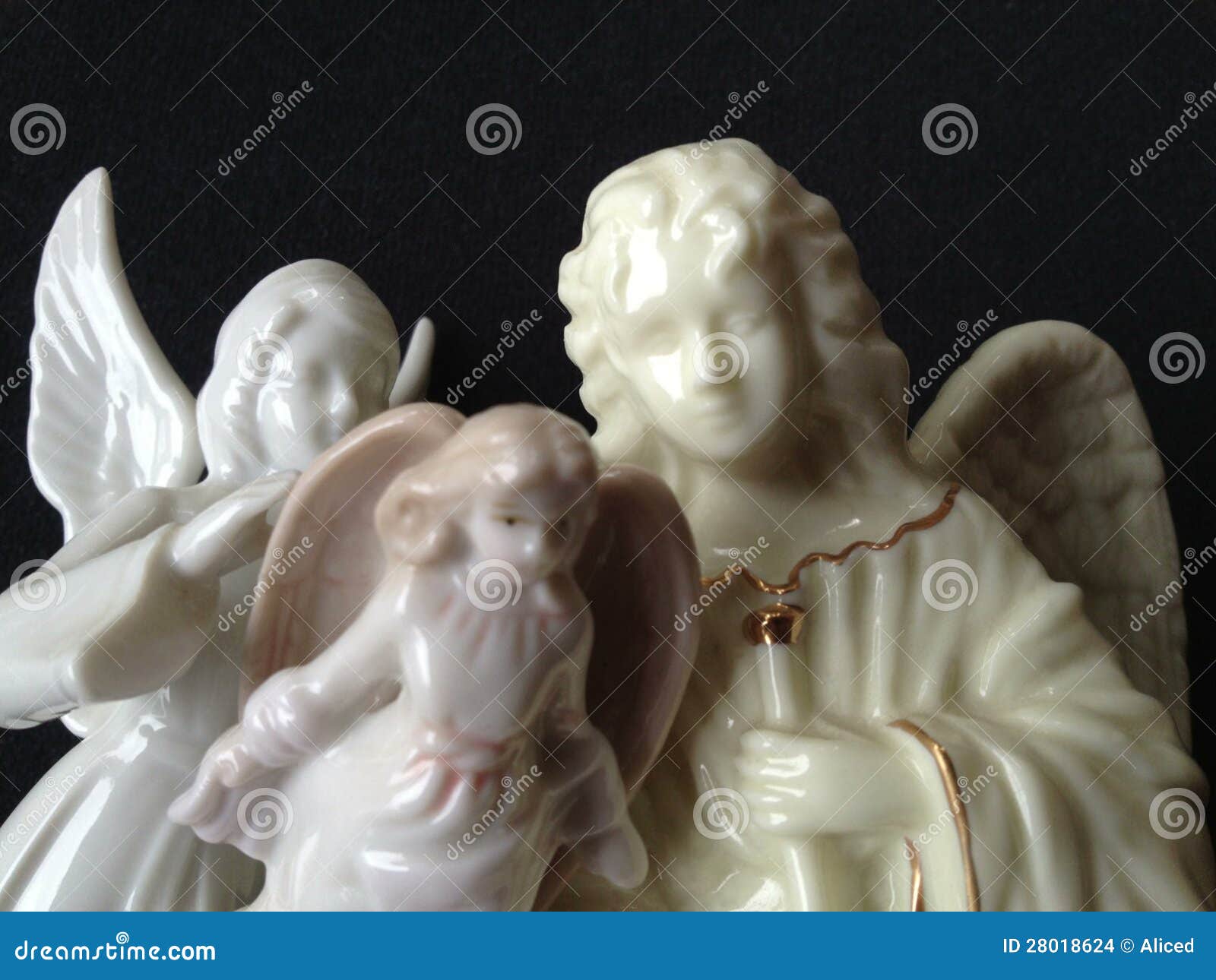 Three angels stock photo. Image of objects, group, spiritual - 28018624