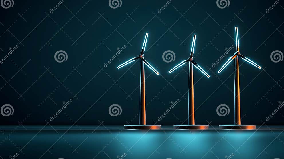 Illuminating Tomorrow: Captivating 3D Wind Turbines in a Virtual ...