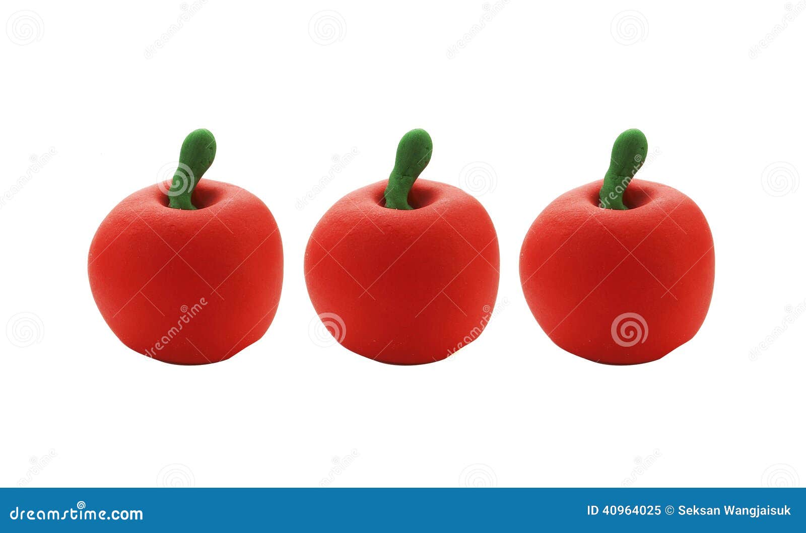 Three apple doll from clay stock image. Image of handmade - 40964025