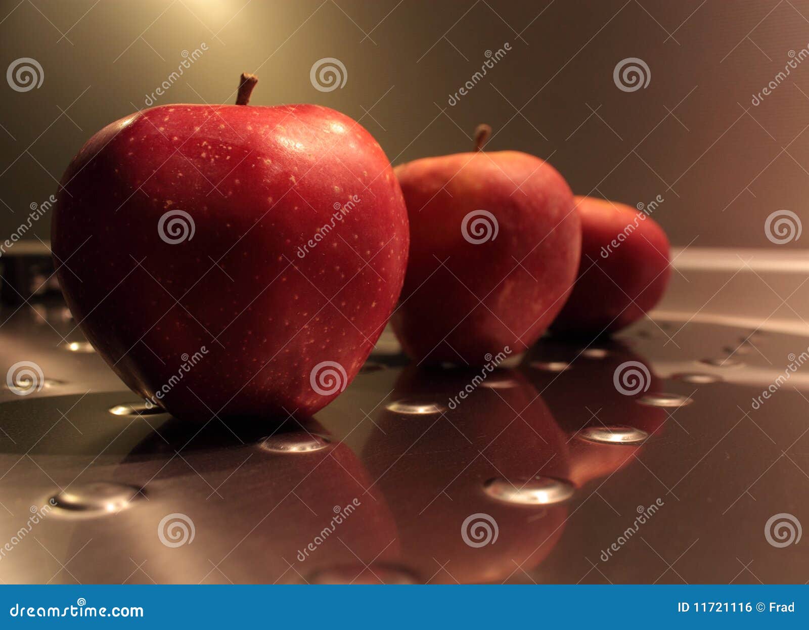 Three Apples stock photo. Image of vegetarian, food, macro - 11721116
