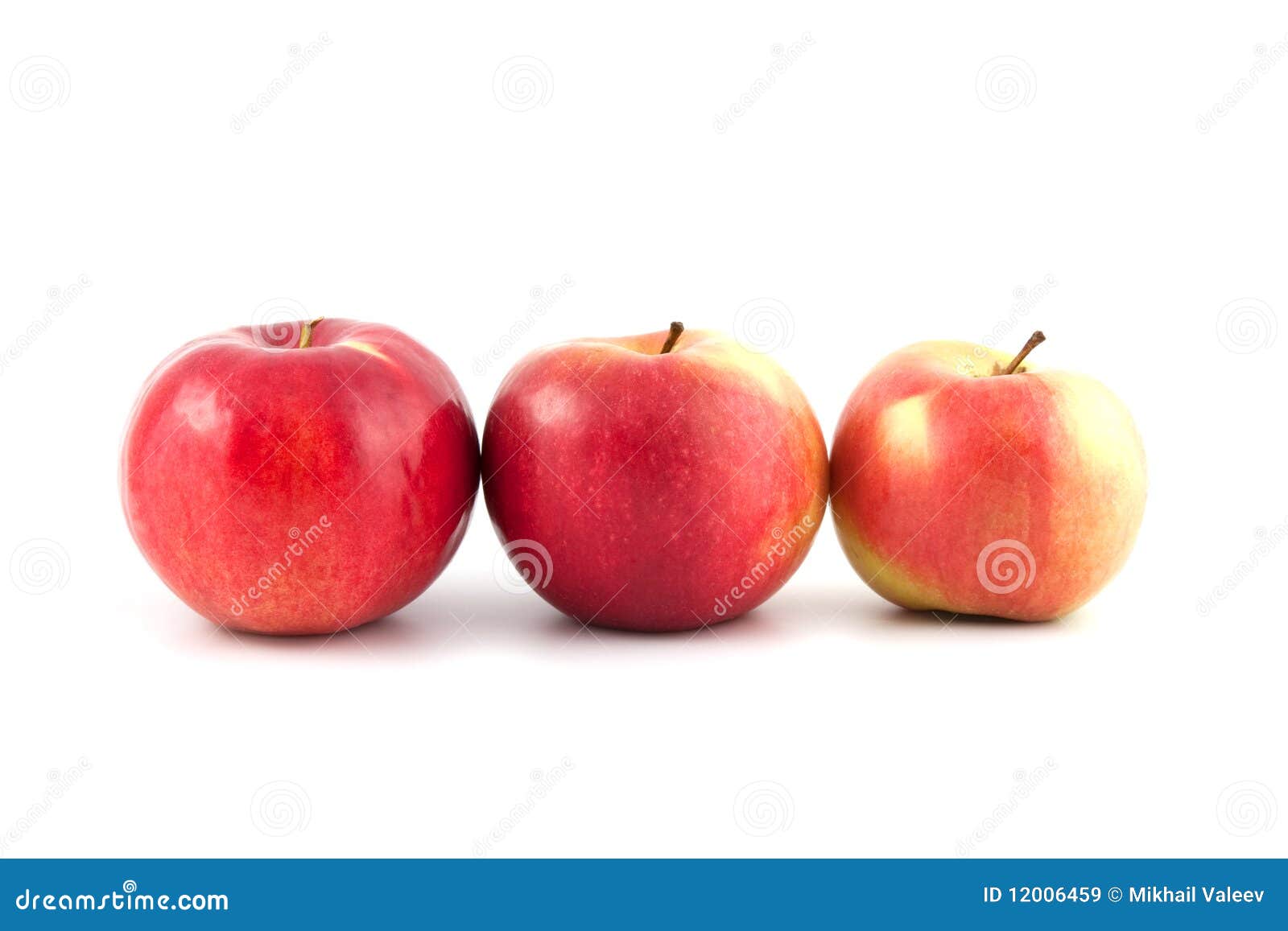 Three apples stock image. Image of rich, sweet, diet - 12006459