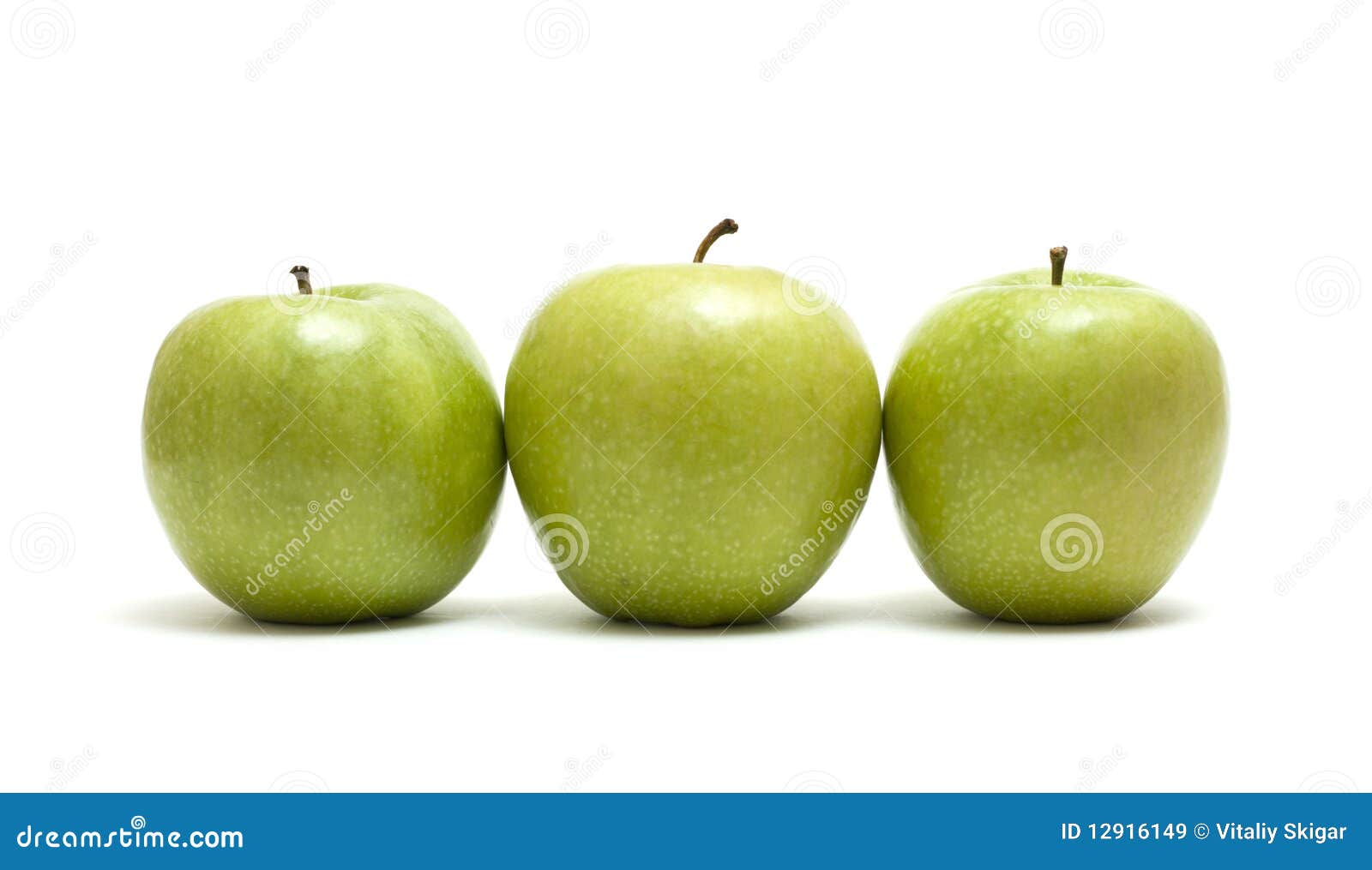 Three Apples stock image. Image of healthy, granny, green - 12916149