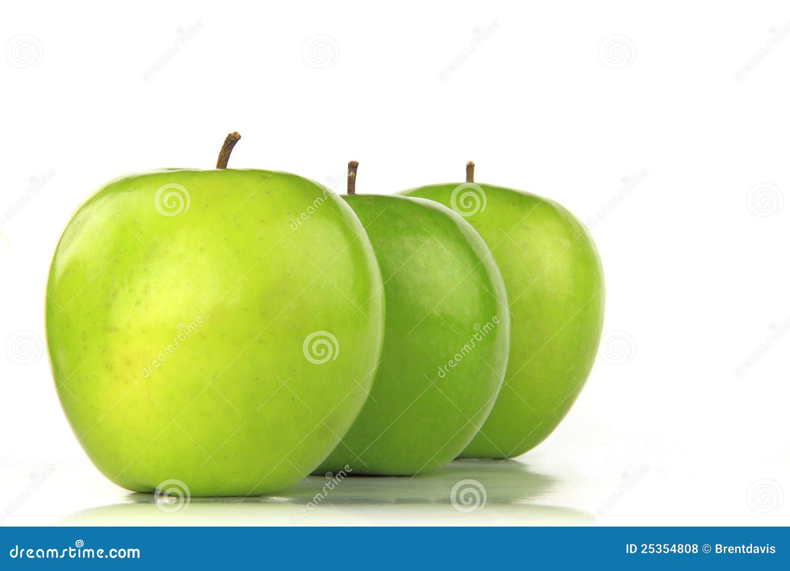 Three Apples stock photo. Image of ripe, smith, food - 25354808