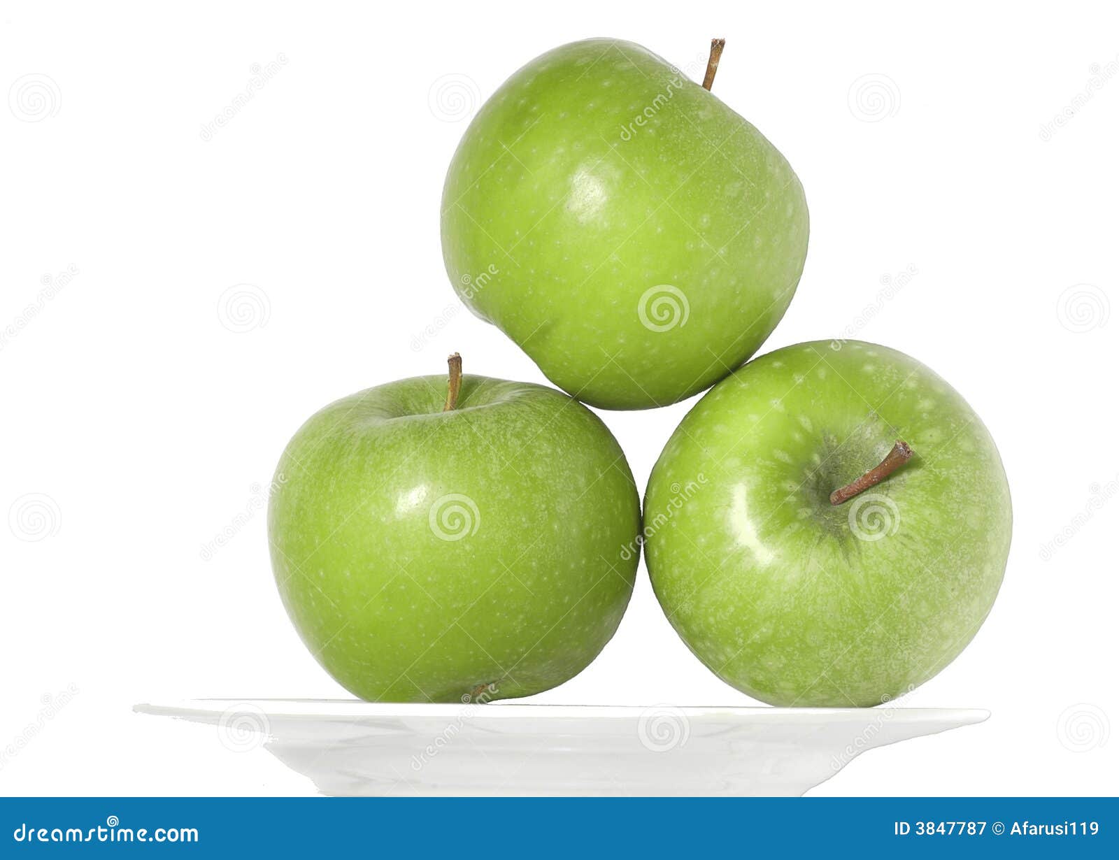 Three apples. stock image. Image of dieting, green, event - 3847787