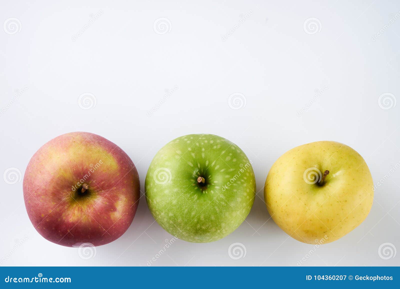 Three Apples Different Colors Stock Image - Image of refreshment, green ... Three Apples Different Colors Stock Image - Image of refreshment, green ...