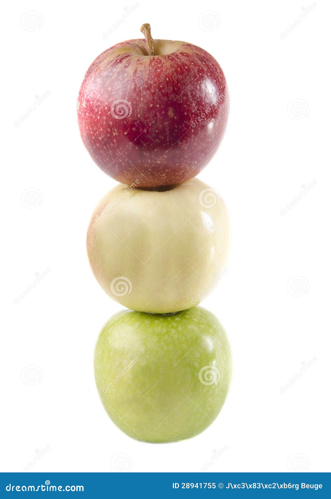 Three Apples Isolated on White Stock Image - Image of isolated, apples ...
