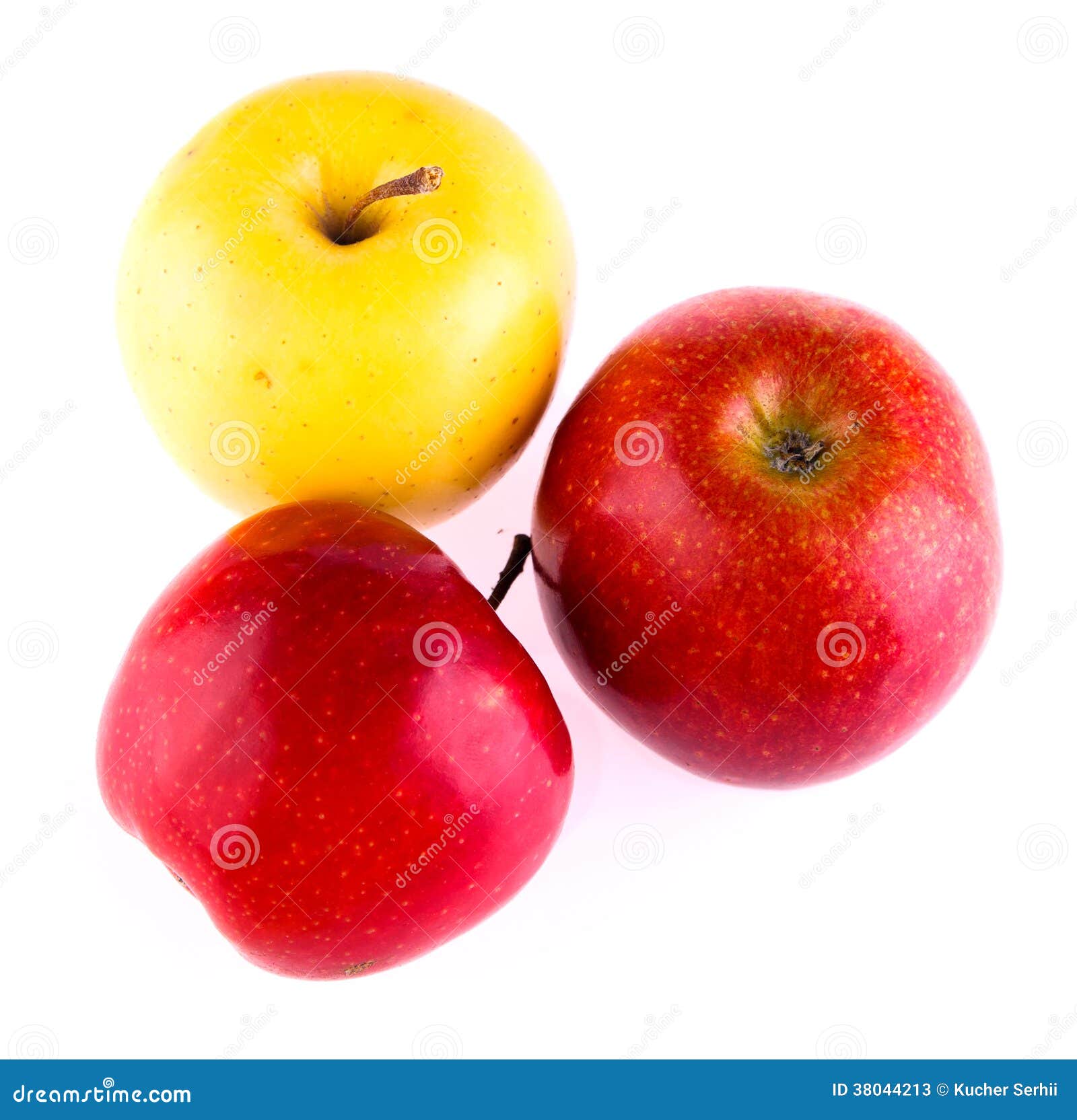 Three apples stock image. Image of smooth, colored, nature - 38044213