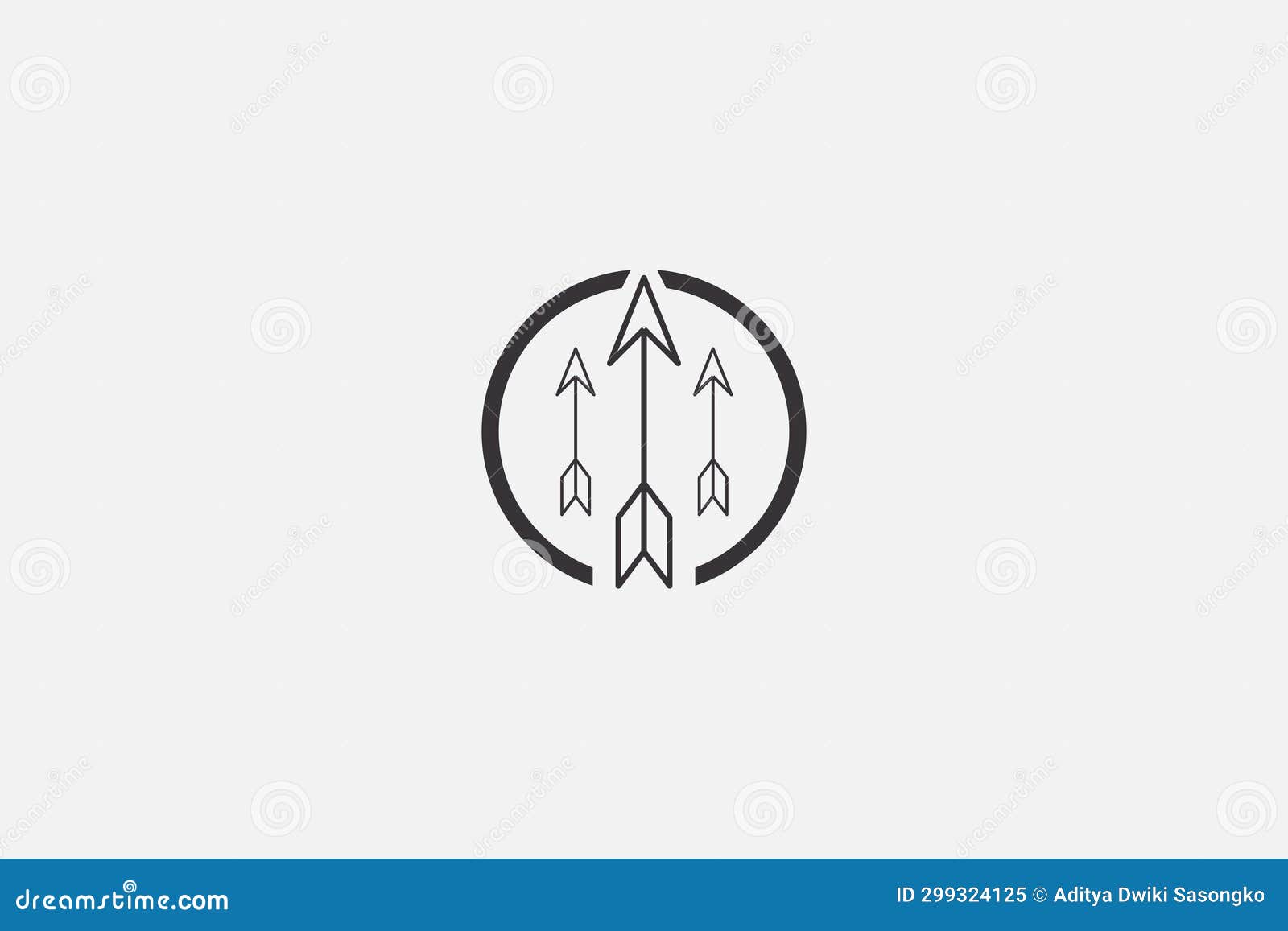 Three arrow in circle logo stock vector. Illustration of company ...