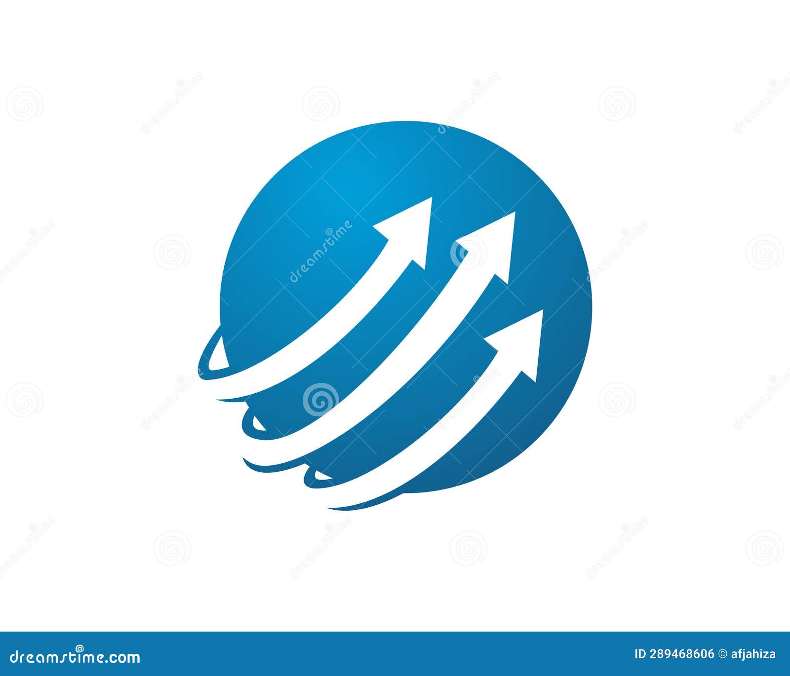 Three Arrow Circle Logo Template Stock Illustration - Illustration of ...