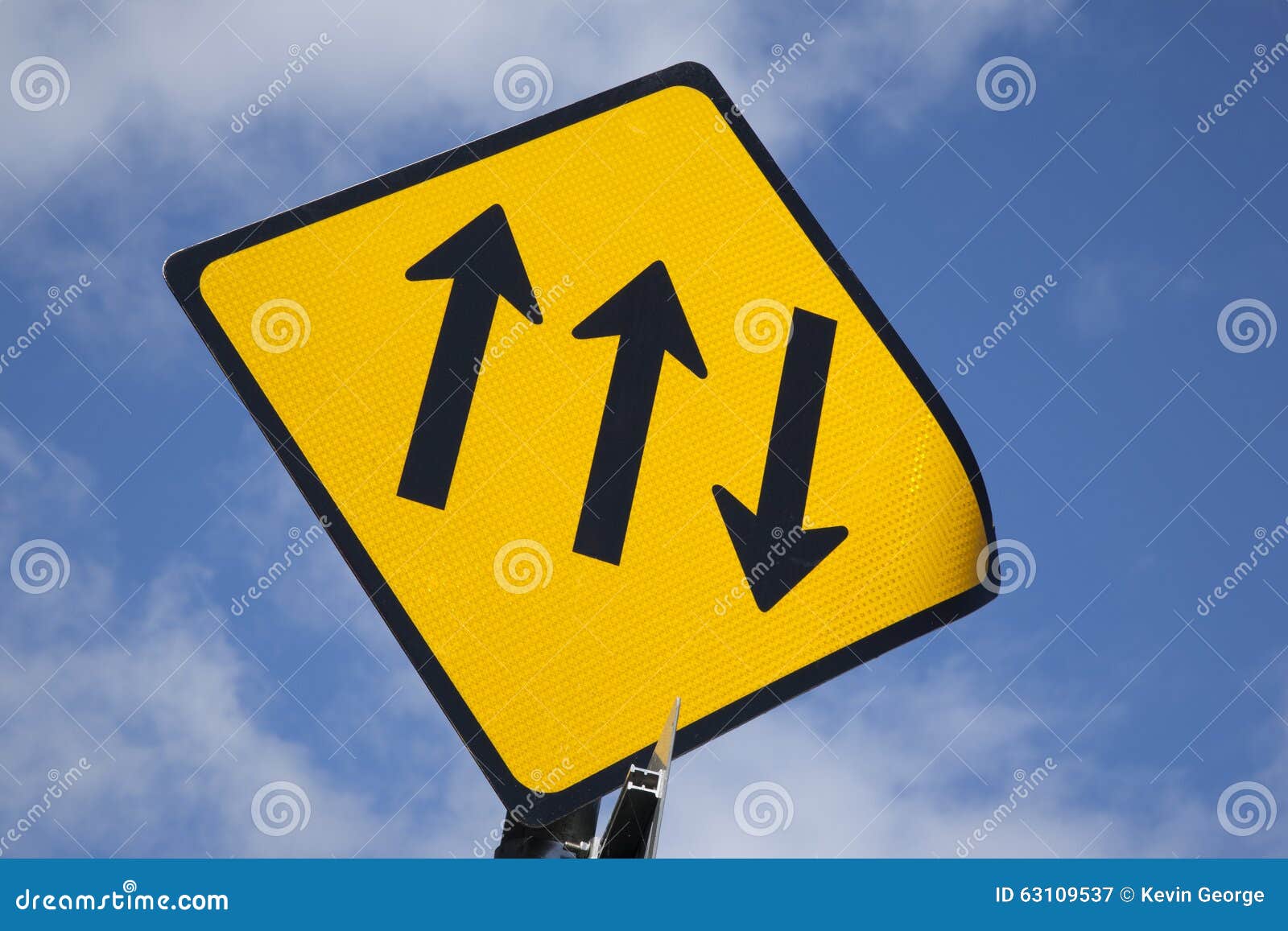 Three Arrow Sign stock image. Image of direction, blue - 63109537
