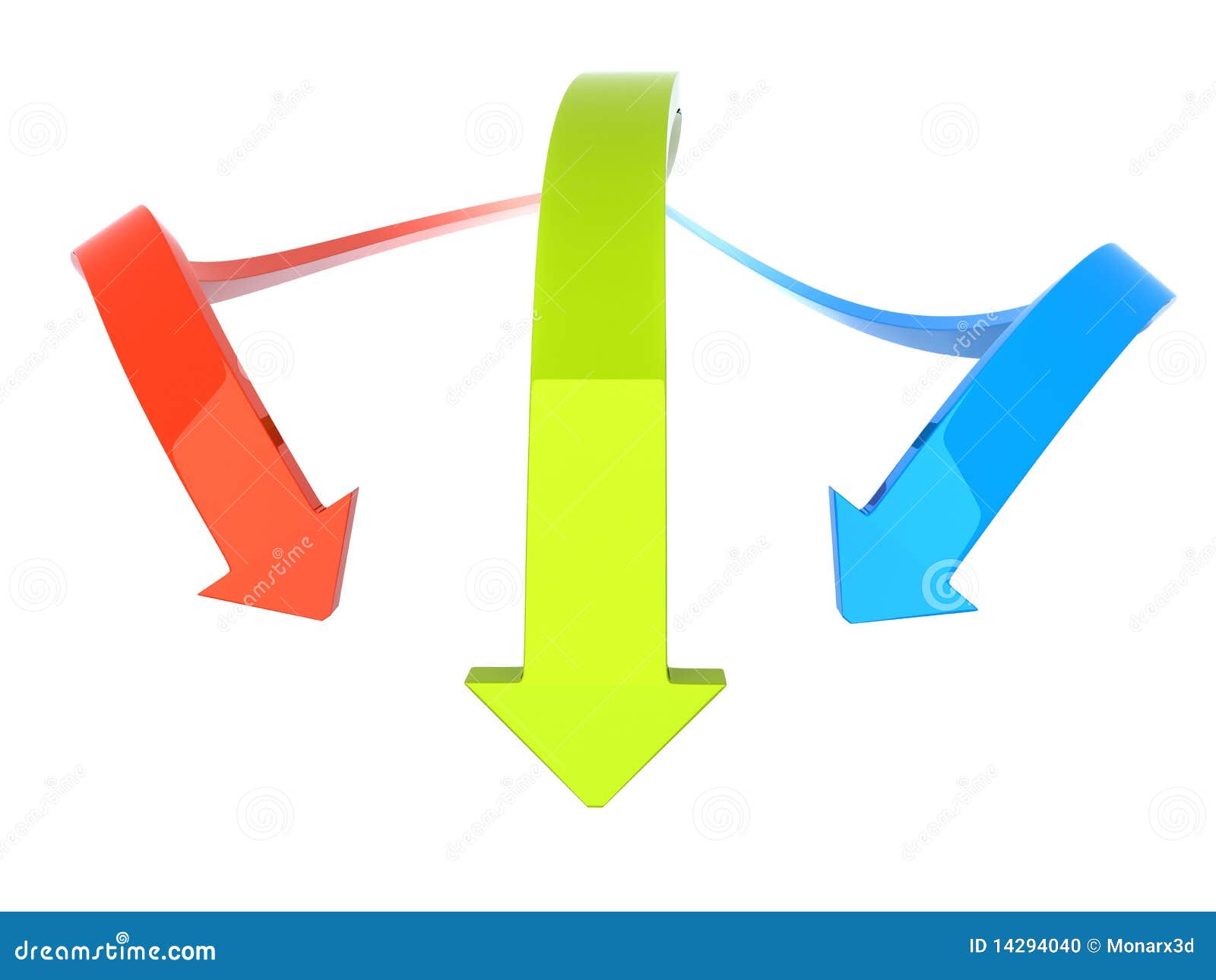 Three arrows stock illustration. Illustration of background - 14294040