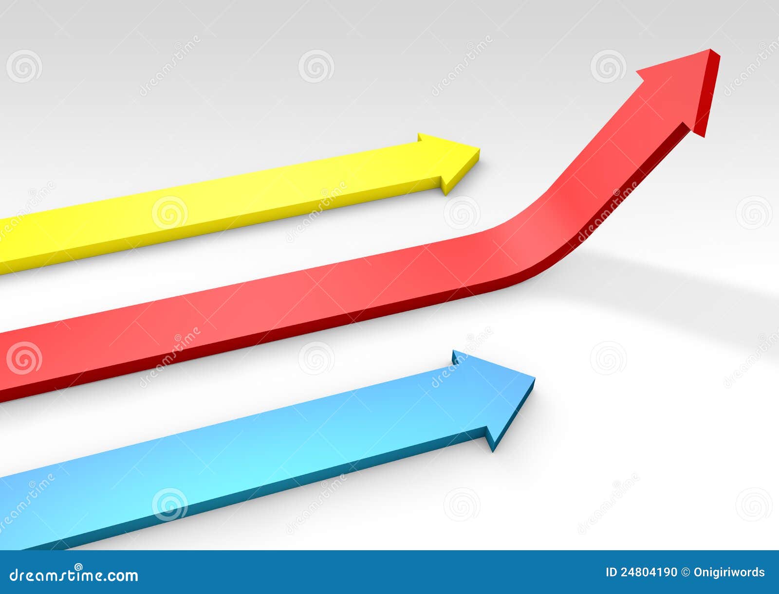 Three arrows stock illustration. Illustration of financial - 24804190