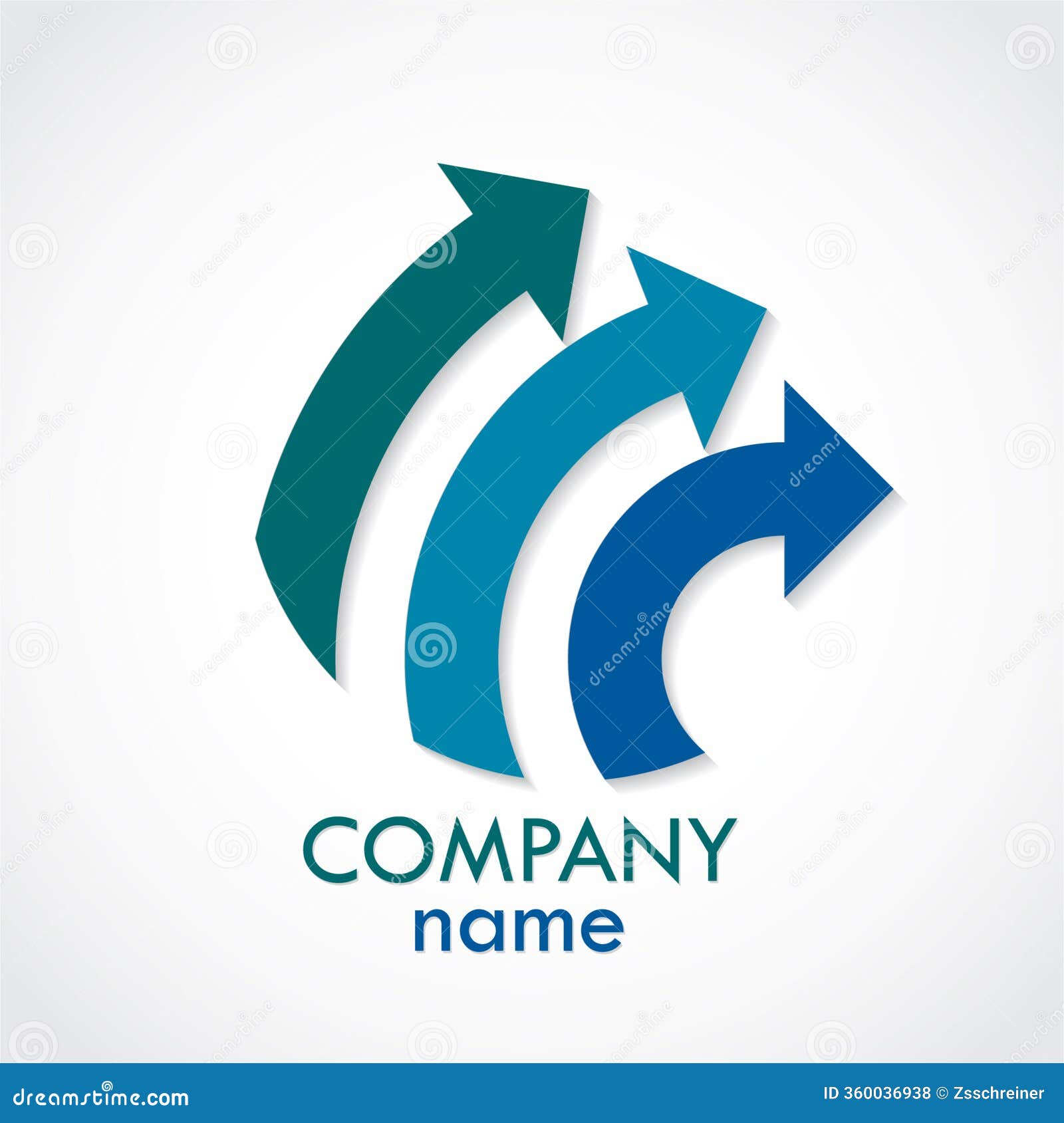 Three Arrows Steps Infographic Chart With Icons And Descriptive Text ...