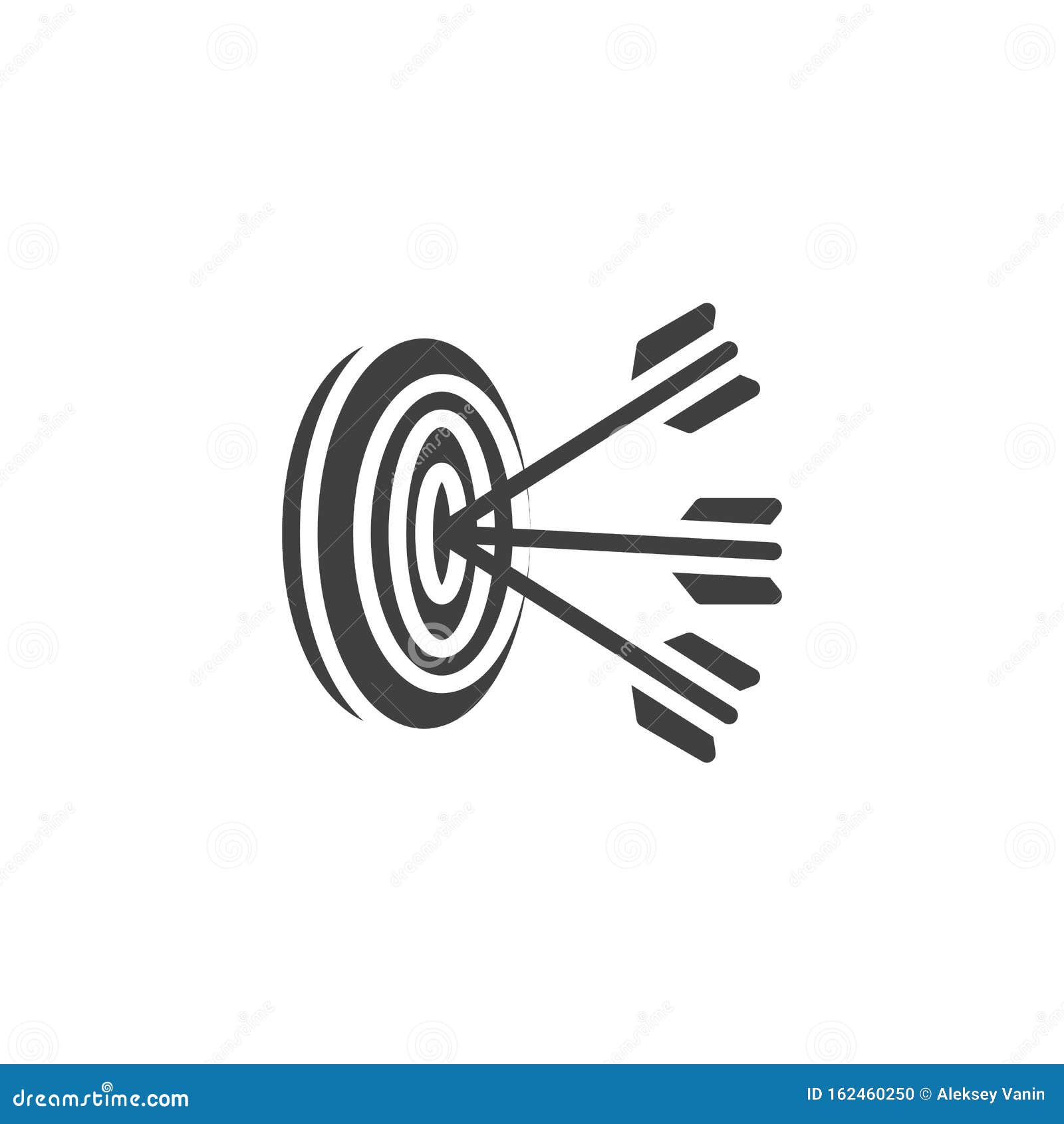 Three Arrows Hit Target Vector Icon Stock Vector - Illustration of logo ... Three Arrows Hit Target Vector Icon Stock Vector - Illustration of logo ...