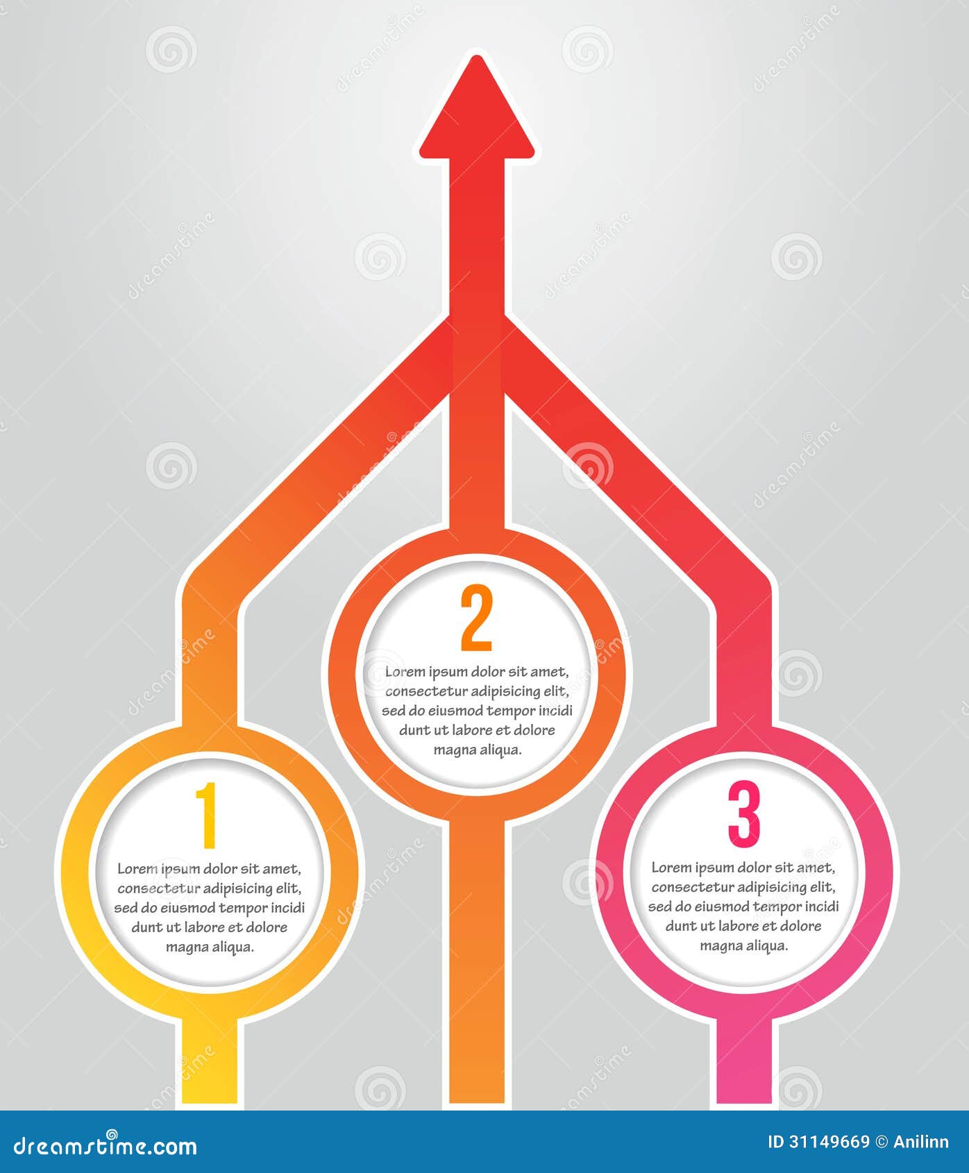 Three arrows in one stock vector. Illustration of cycle - 31149669