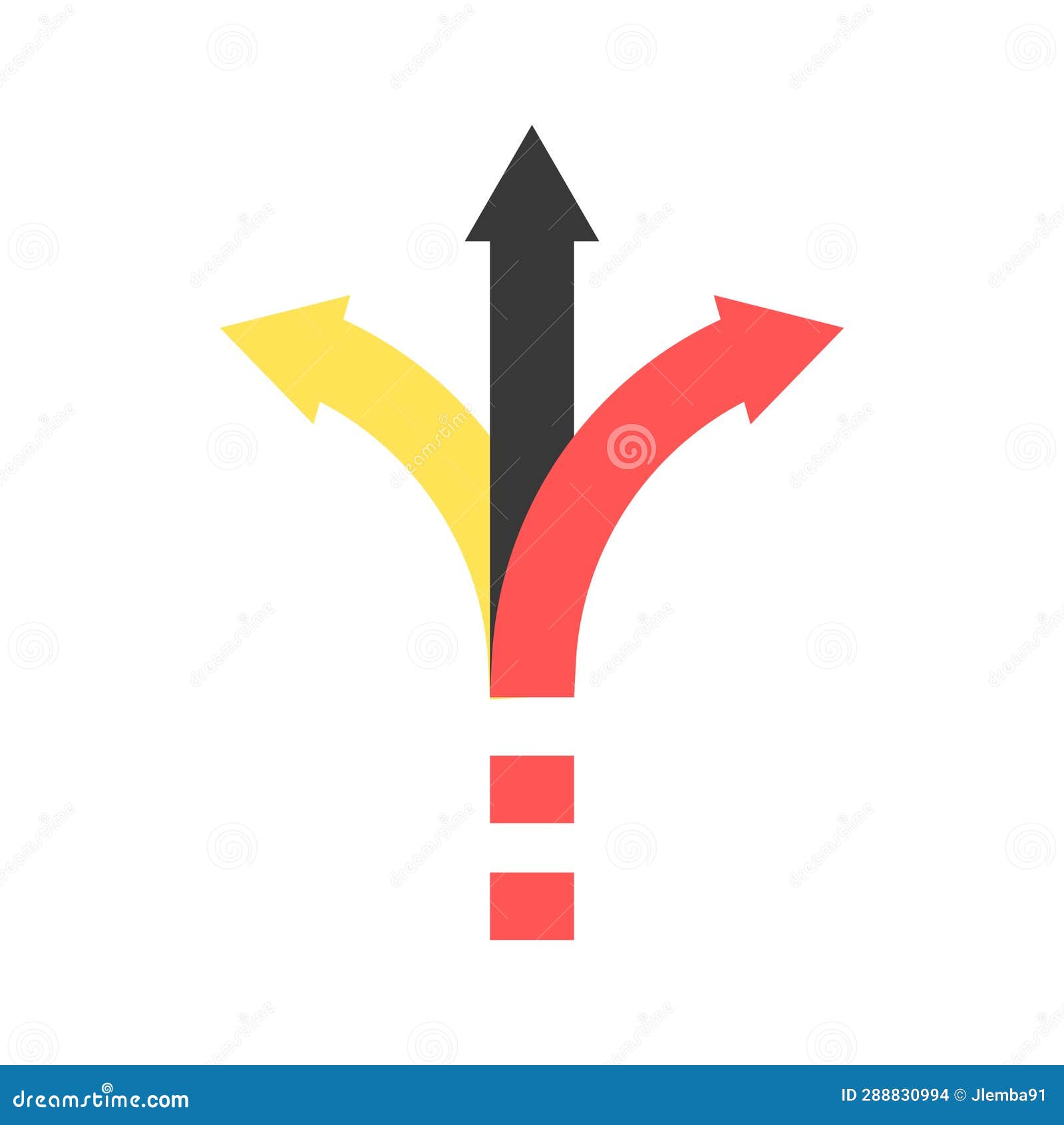Three Arrows Pointing in Different Directions. Stock Illustration ... Three Arrows Pointing in Different Directions. Stock Illustration ...