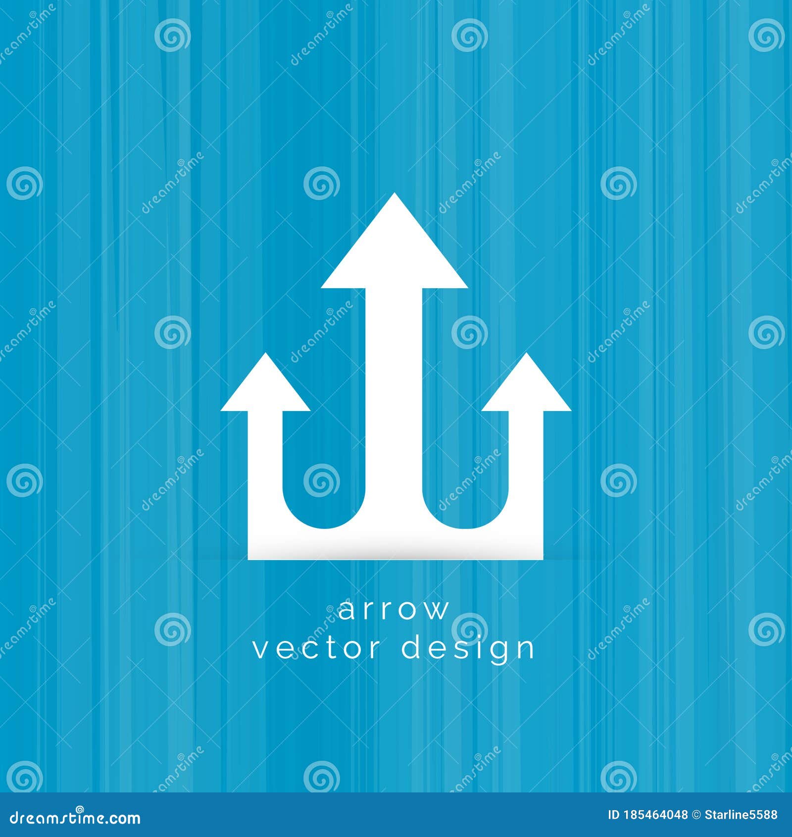 Three Arrows Symbol Vector Design Stock Vector - Illustration of ...