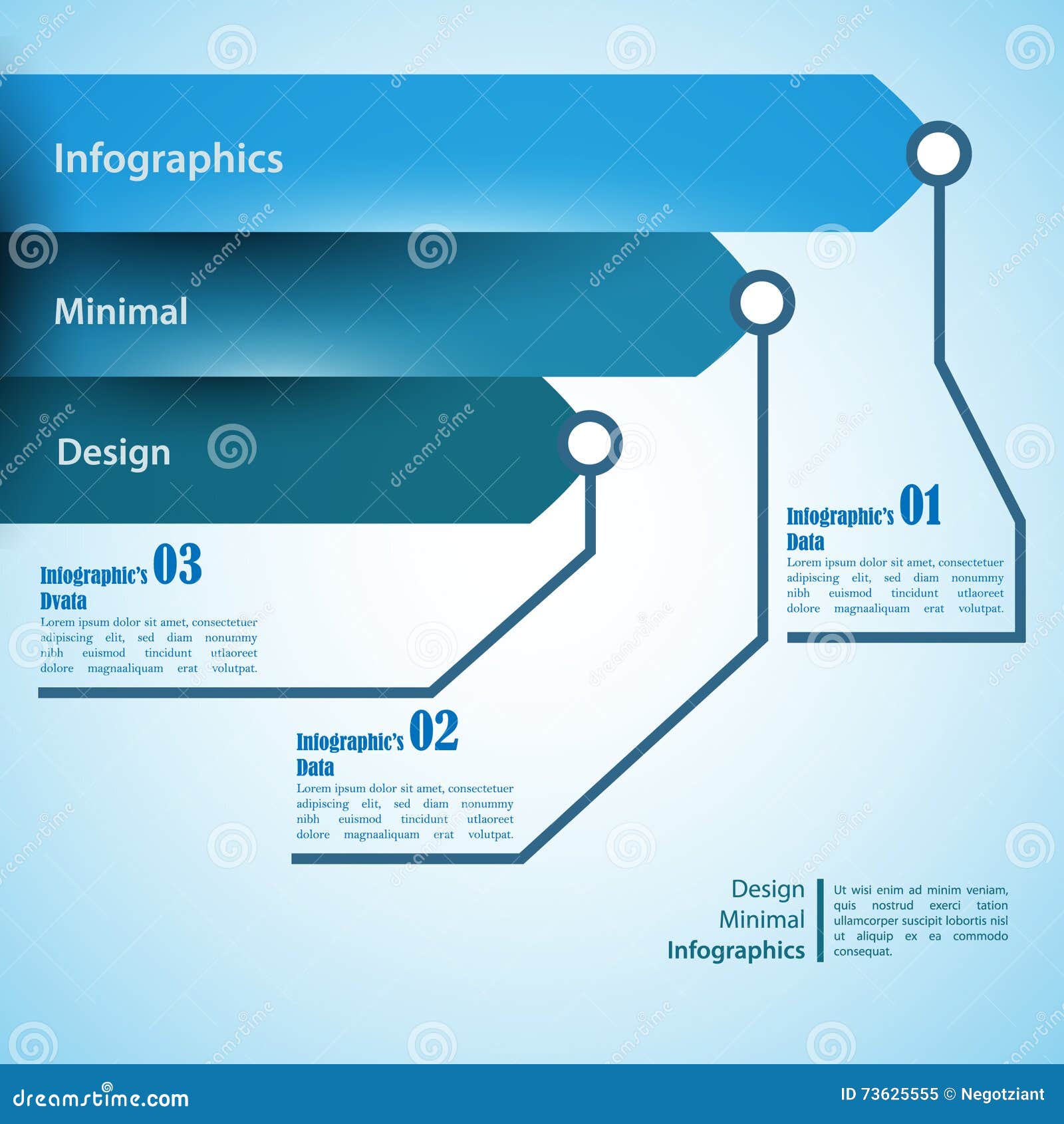 Three Arrows, Use for Infographics. Stock Vector - Illustration of ...