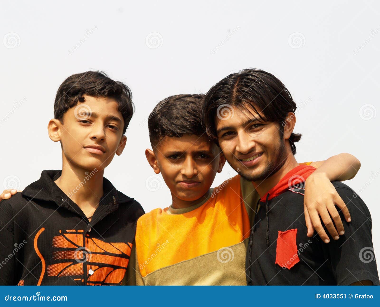 Three Asian brothers stock image. Image of happily, outside - 4033551