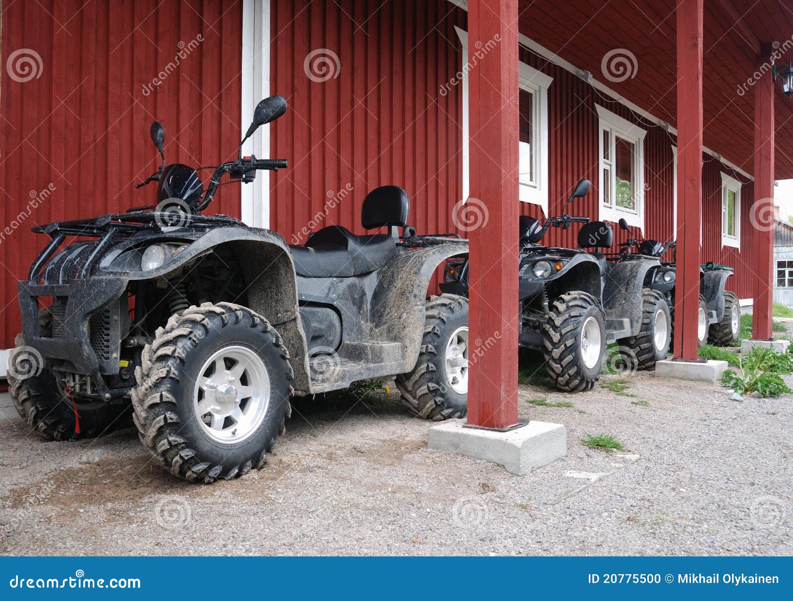 Three ATVs outdoor stock photo. Image of speed, active - 20775500