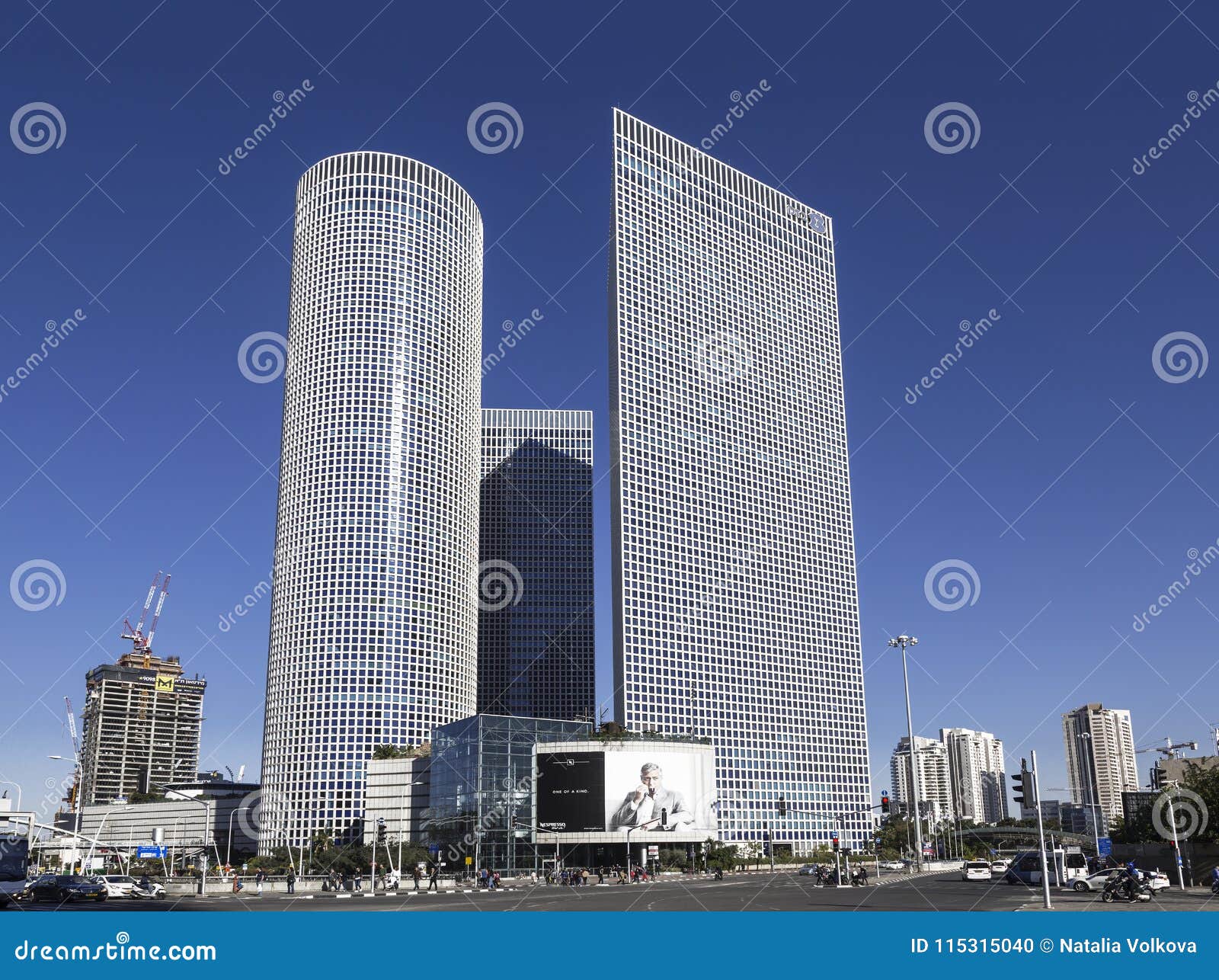 Three Azrieli Towers in Tel Aviv Editorial Image - Image of landscape ...