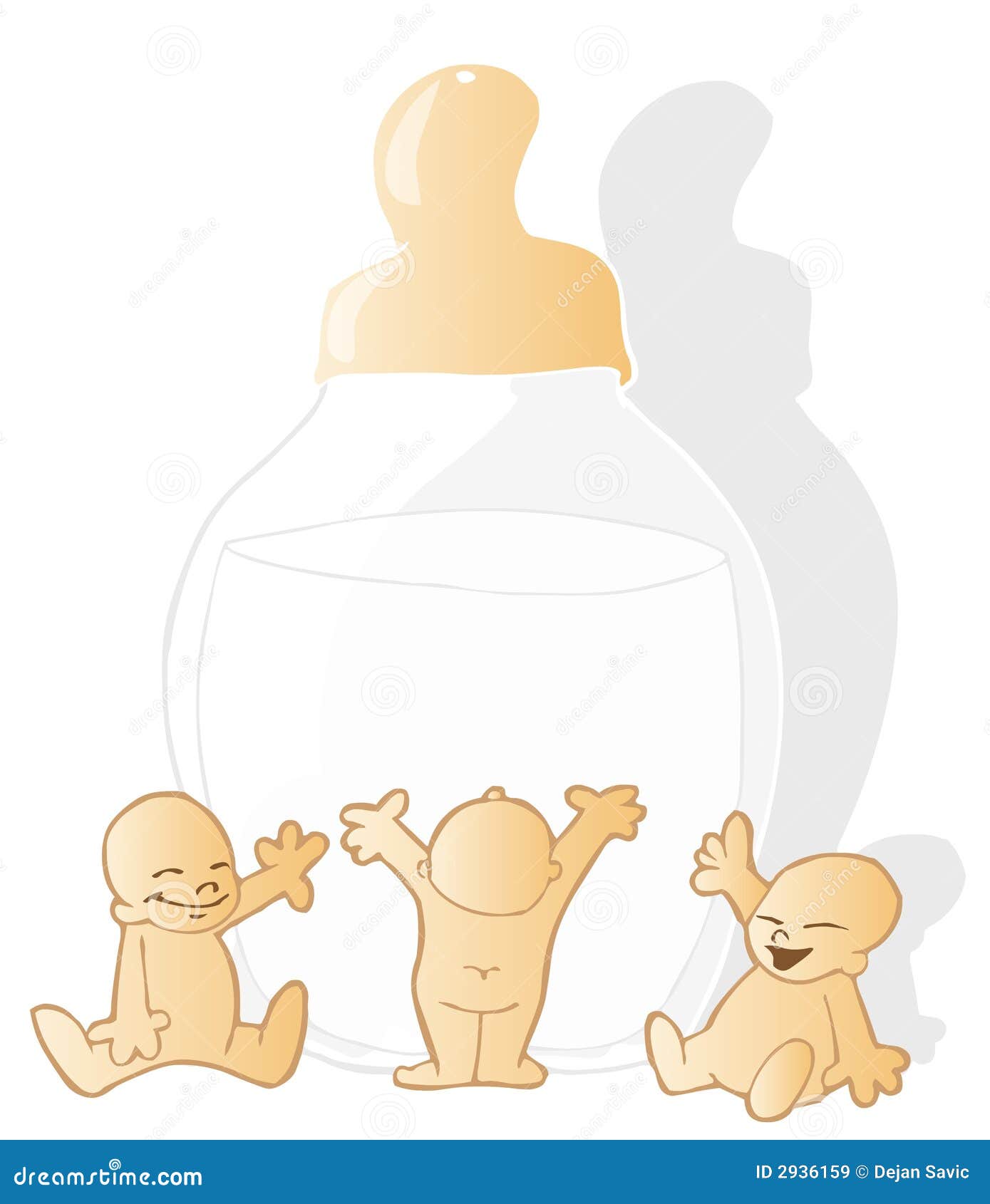 Three babies stock illustration. Illustration of newborn - 2936159