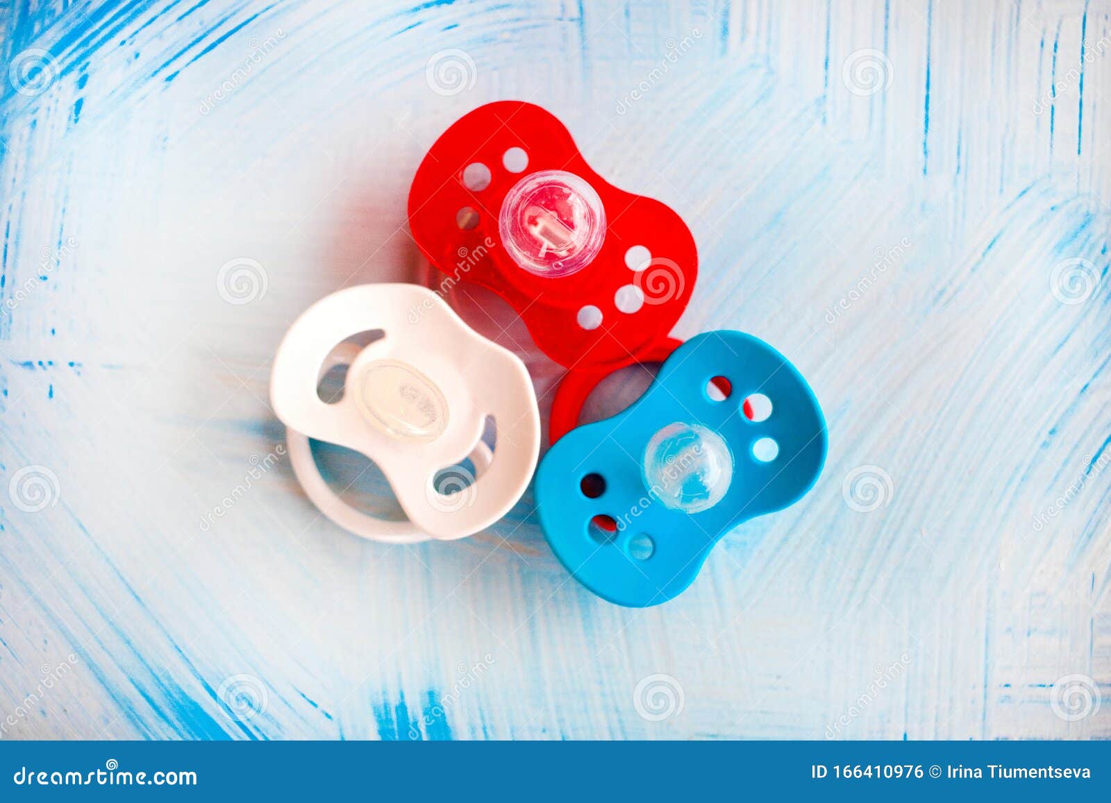 Three of Babies Silicone Dummies Pacifier Stock Photo - Image of care ...