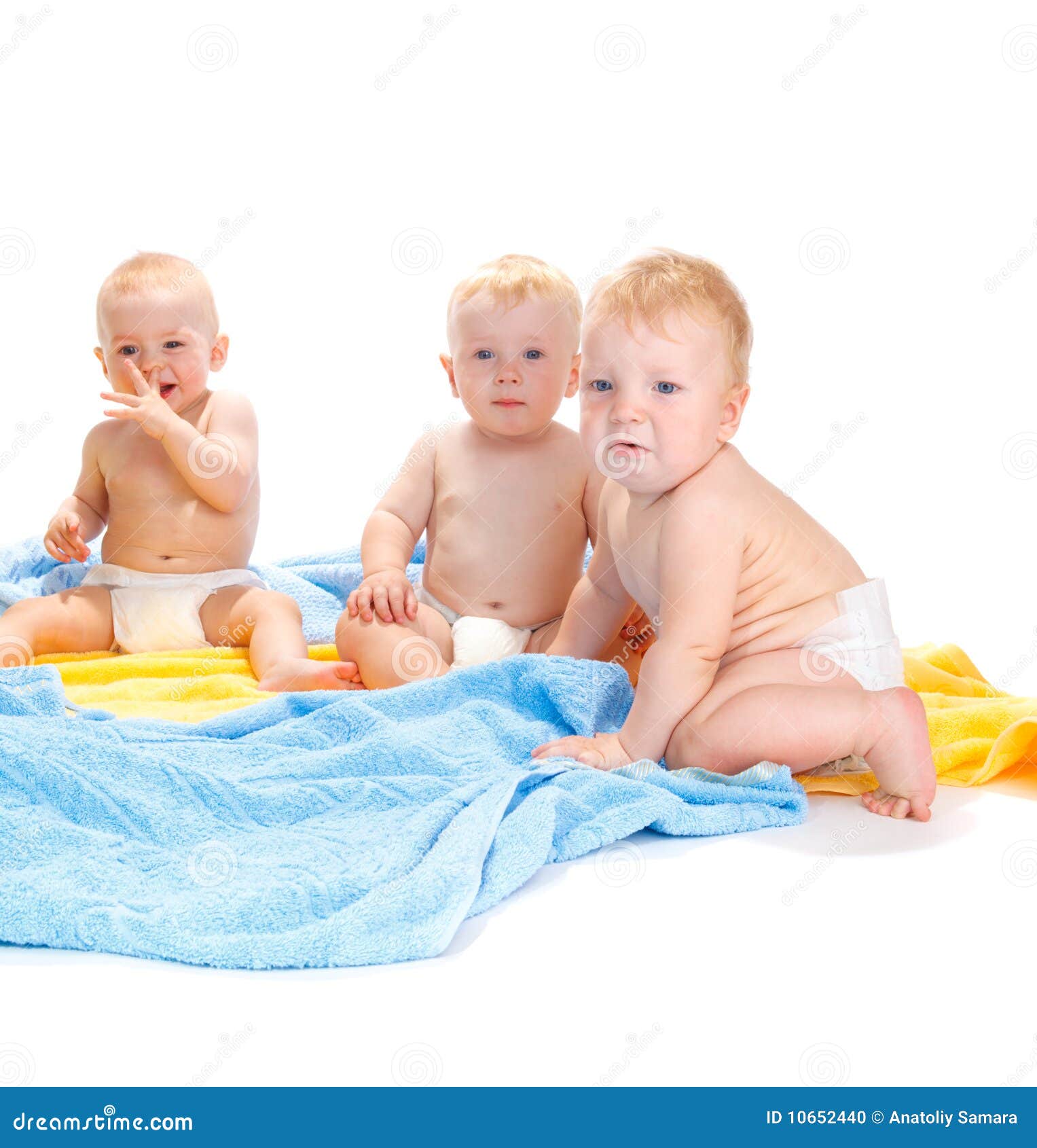 Three baby friends stock photo. Image of little, innocence - 10652440