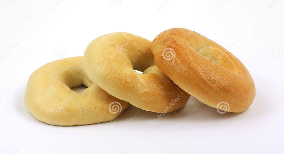 Three bagels stock photo. Image of three, view, bread - 12303568