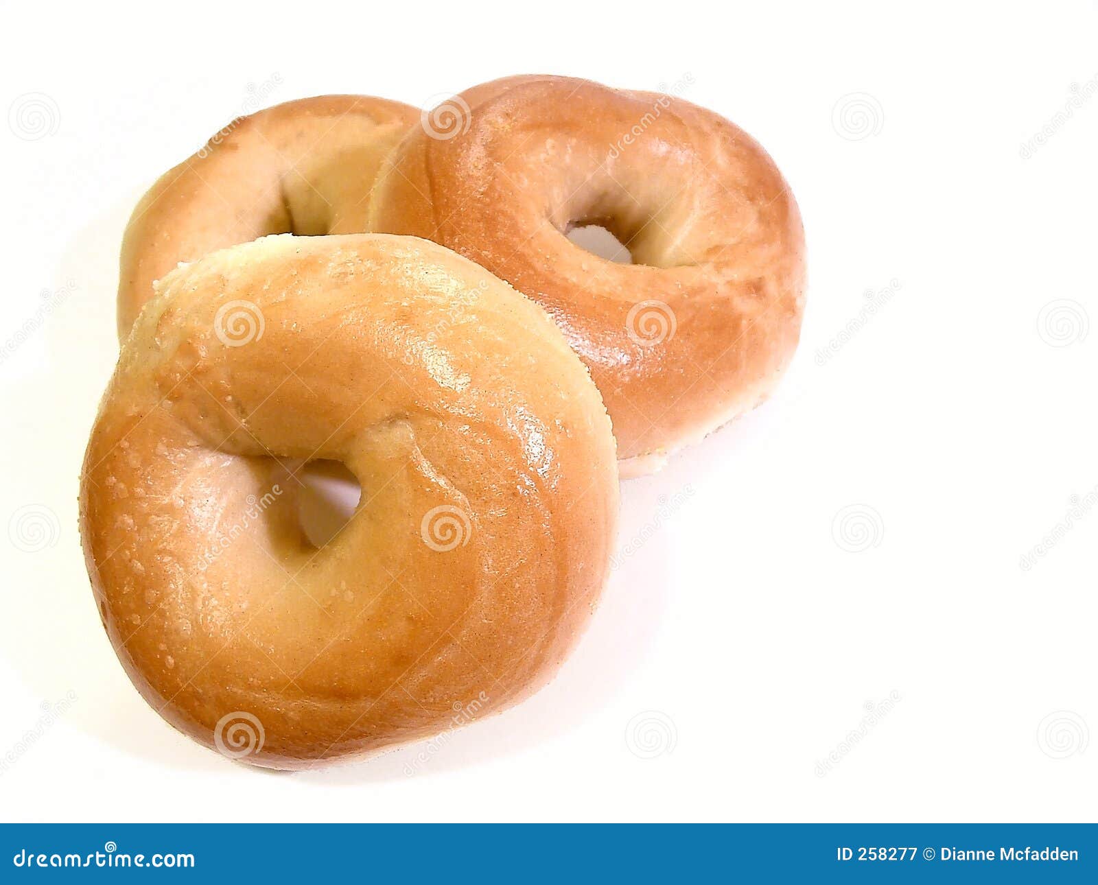 Three Bagels stock image. Image of breakfast, starch, holes - 258277