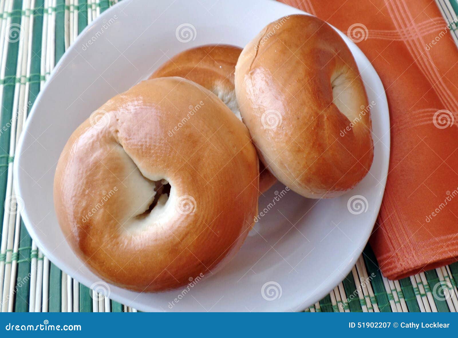 Three Bagels stock image. Image of breakfast, meal, food - 51902207