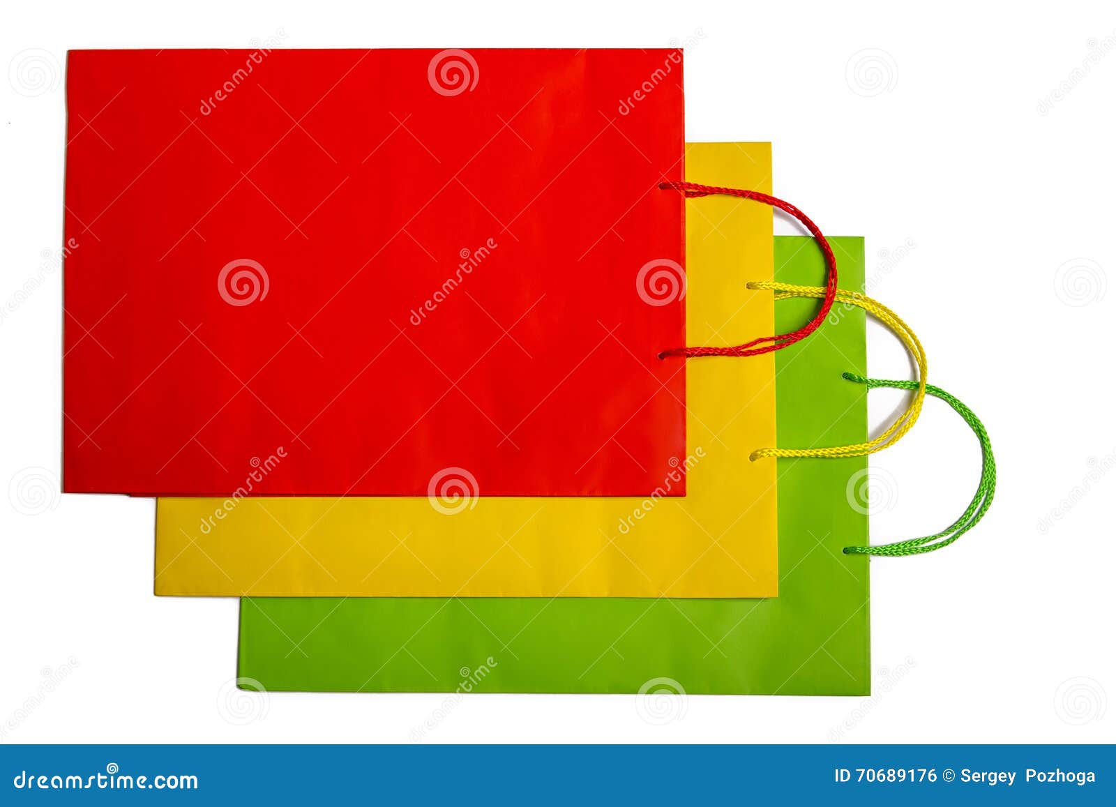 Three Bags on a White Background Stock Photo - Image of white, bright ...